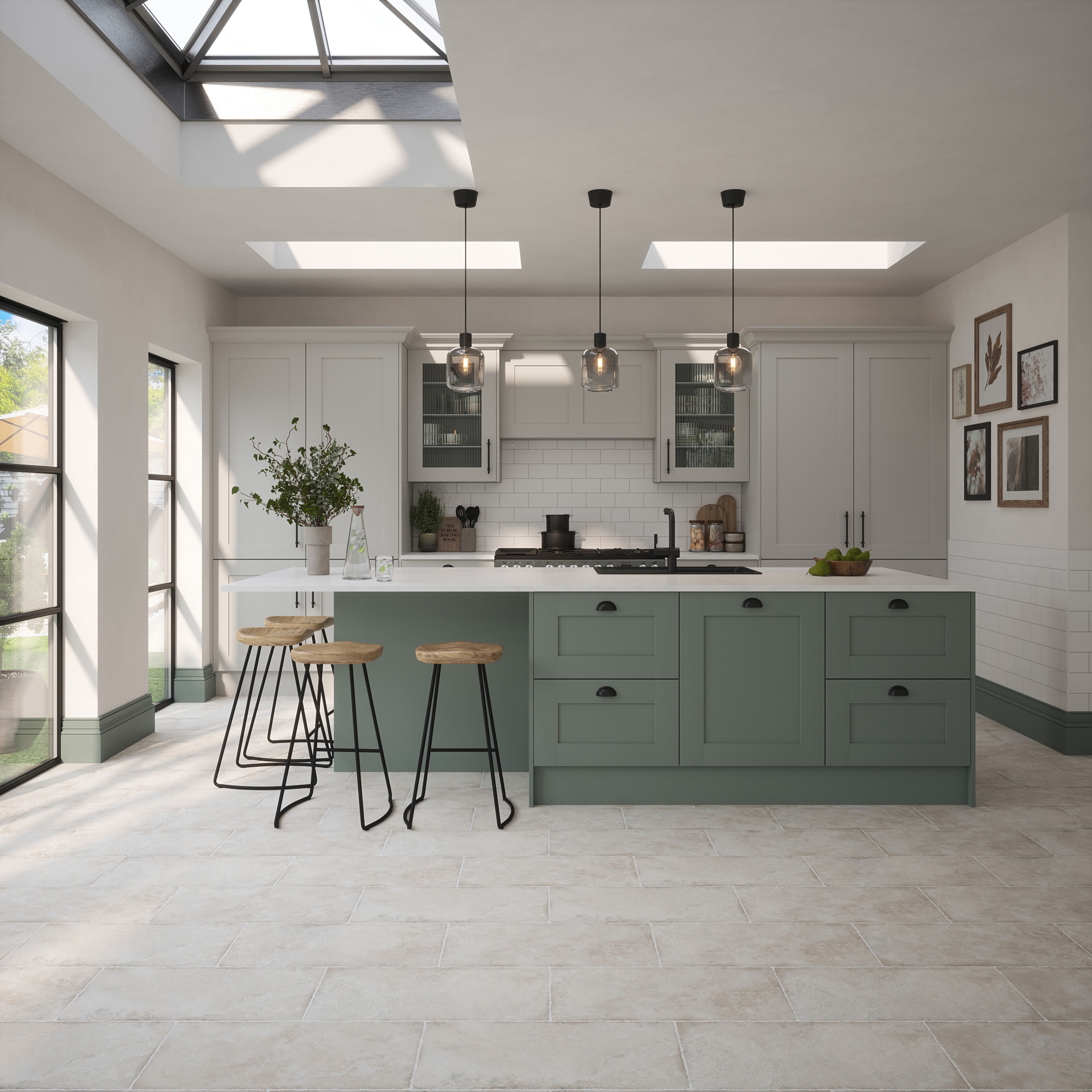 Johnson Tiles Veneto White Gloss Ceramic Indoor Wall tile, Pack of 50 ...