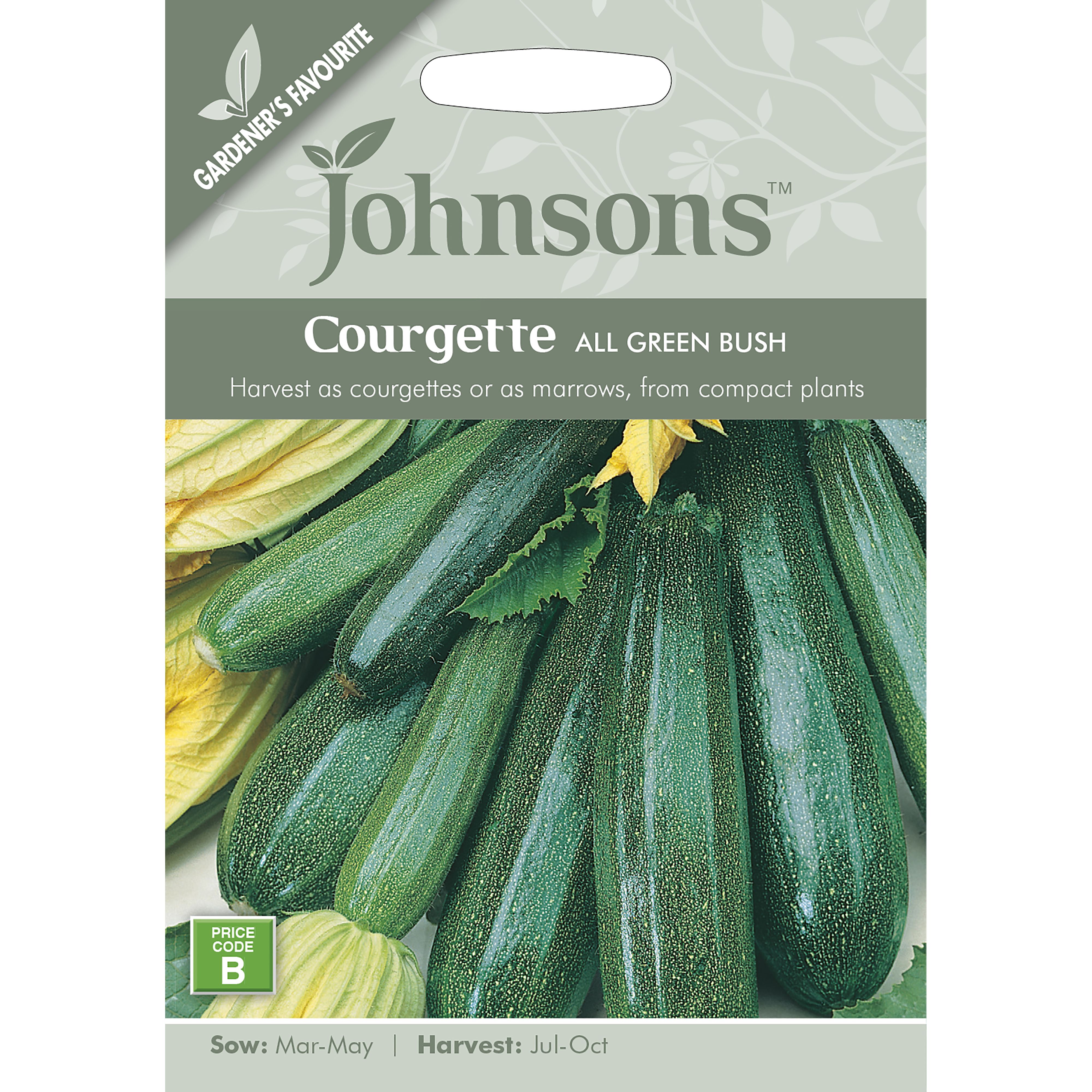 Johnsons All Green Bush Courgette Seeds | DIY at B&Q