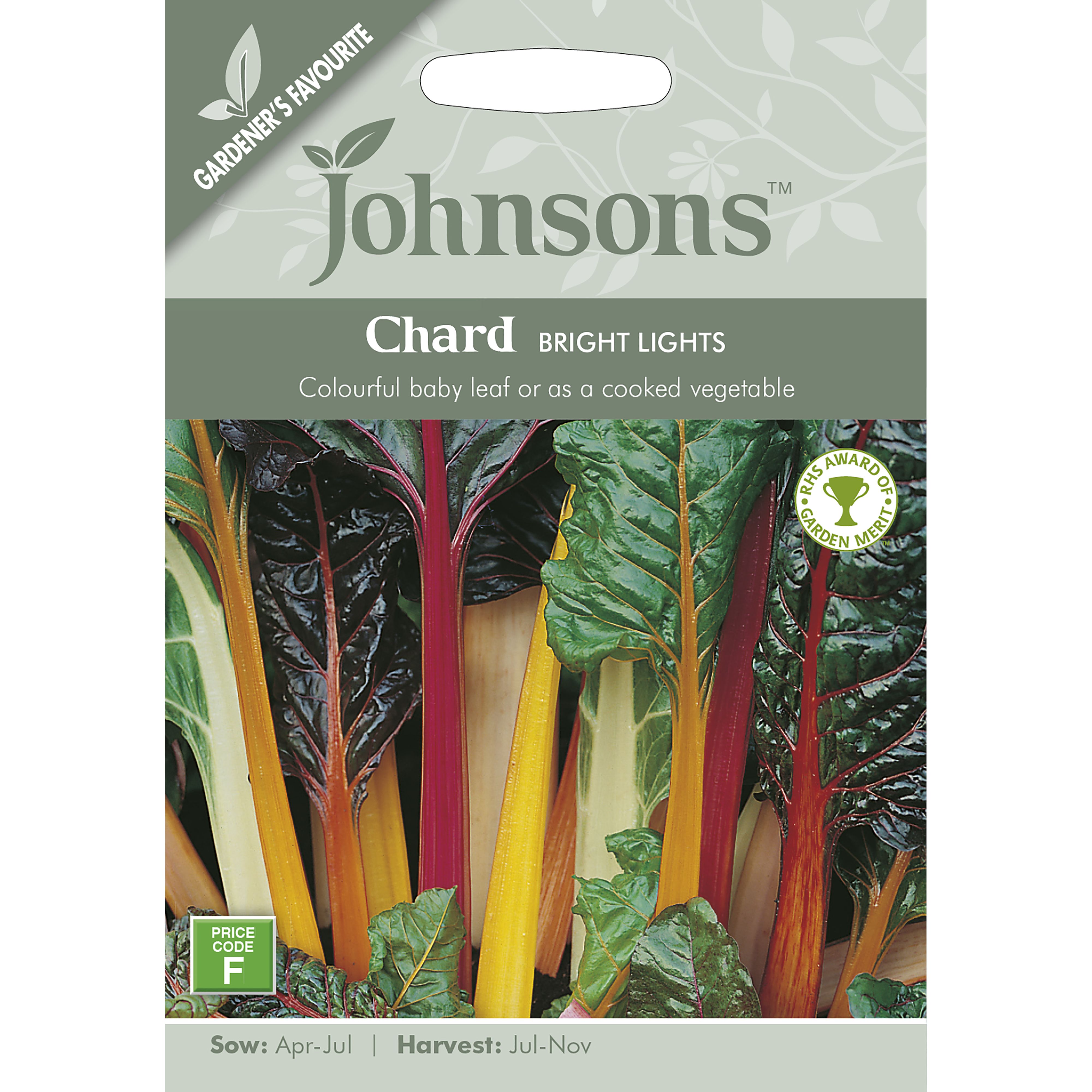 Johnsons Bright Lights Chard Seeds | DIY at B&Q