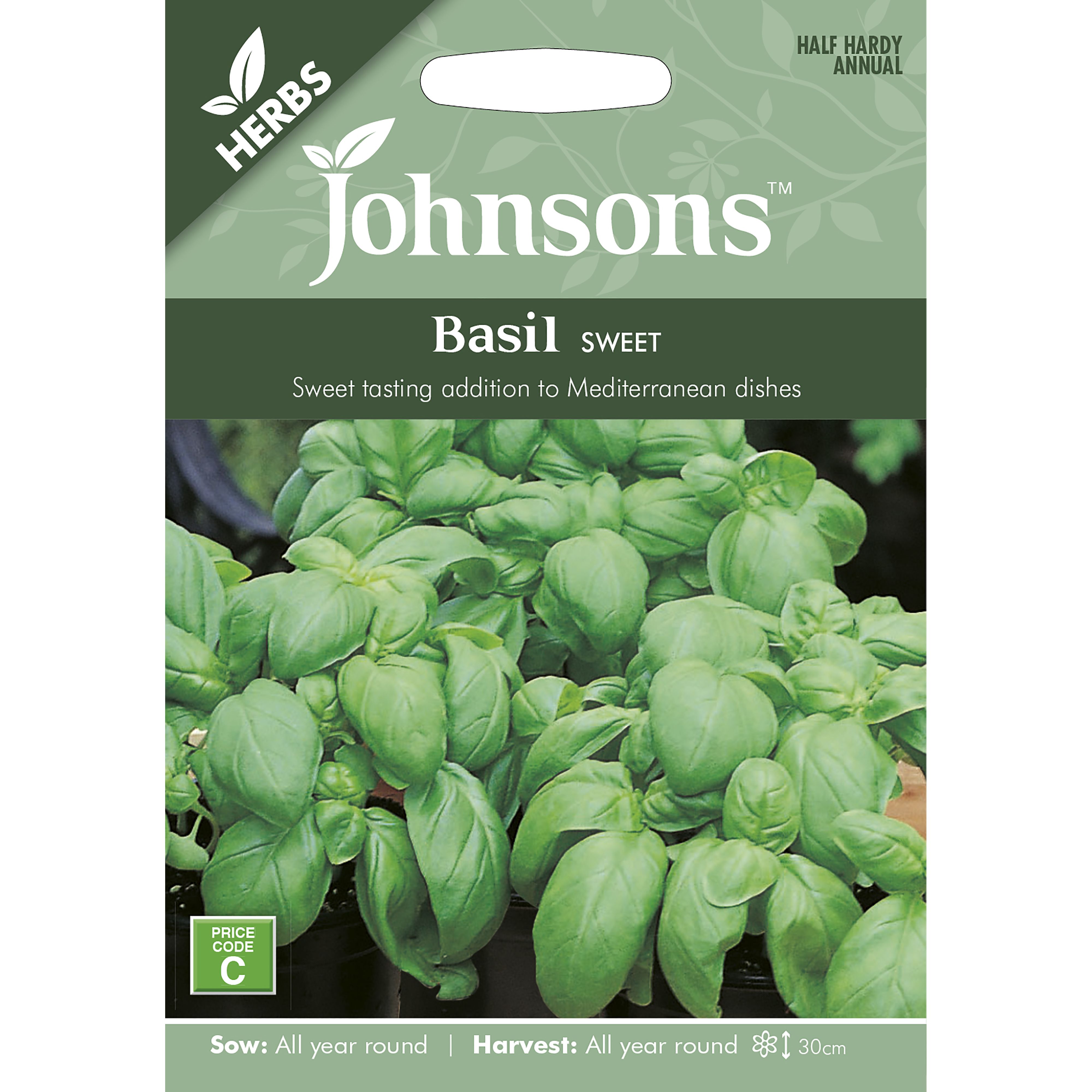 Johnsons Sweet basil Herb Basil Seeds | DIY at B&Q