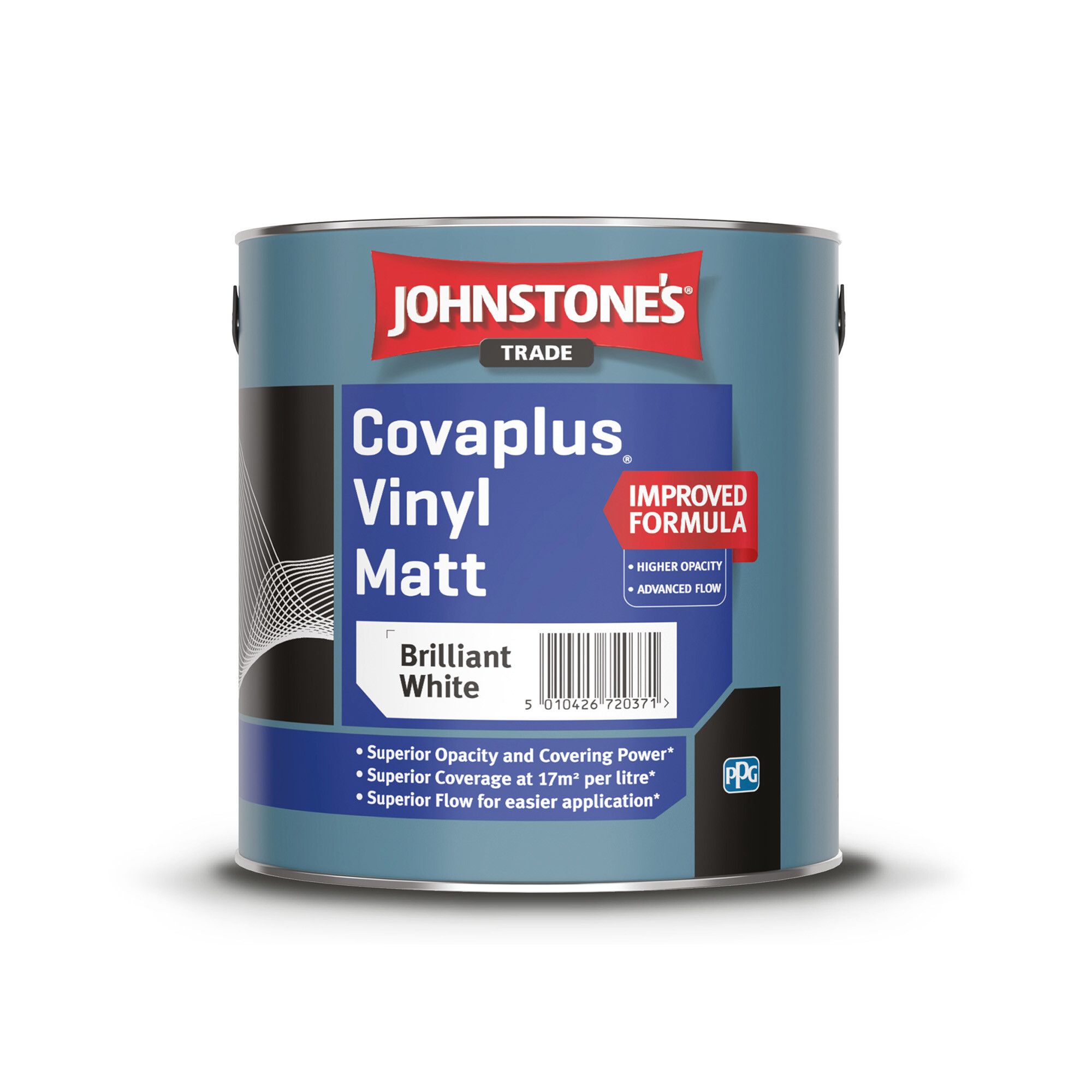 Johnstone's Trade Covaplus Brilliant White Contract matt Wall & ceiling ...