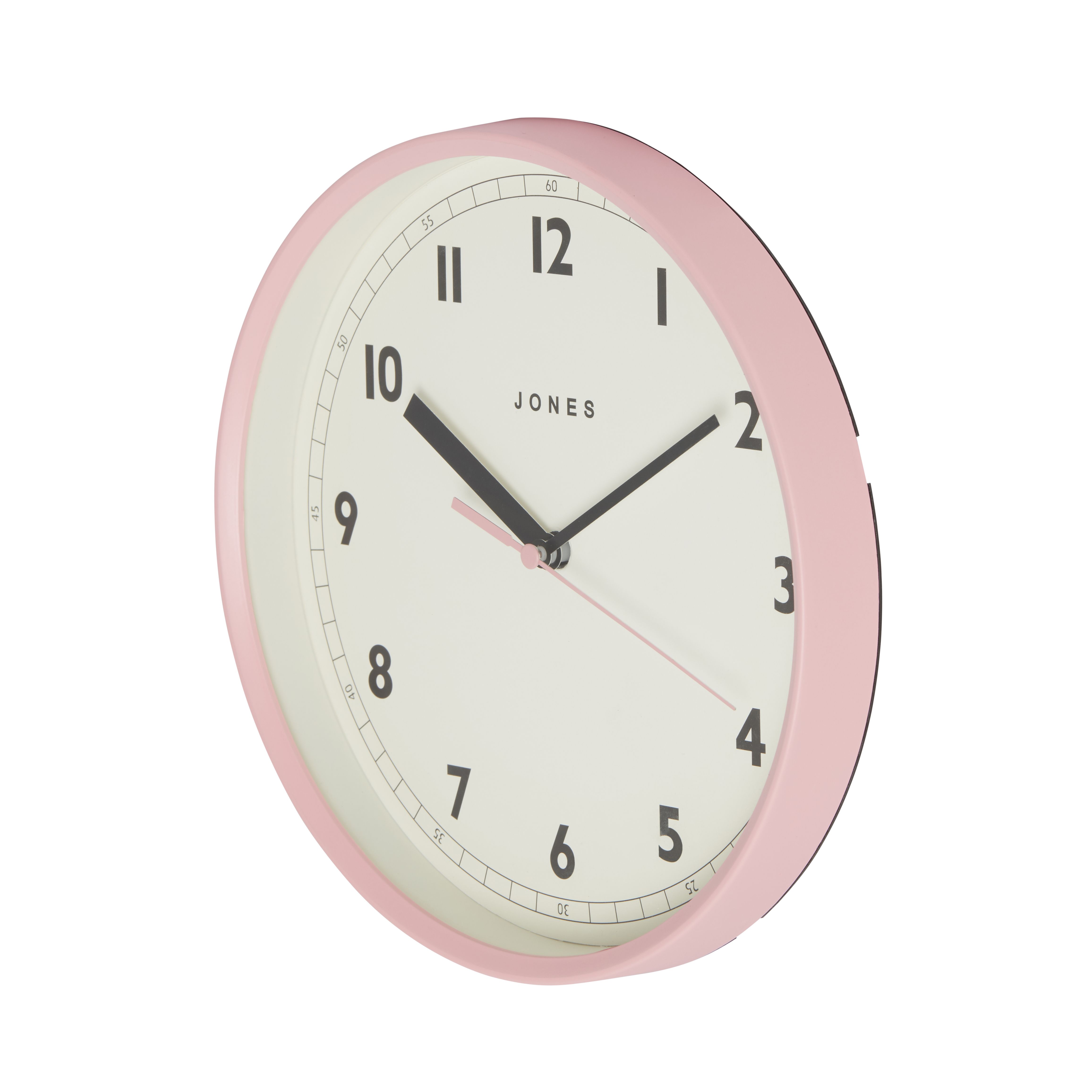 Jones Contemporary Pink Quartz Clock | DIY at B&Q