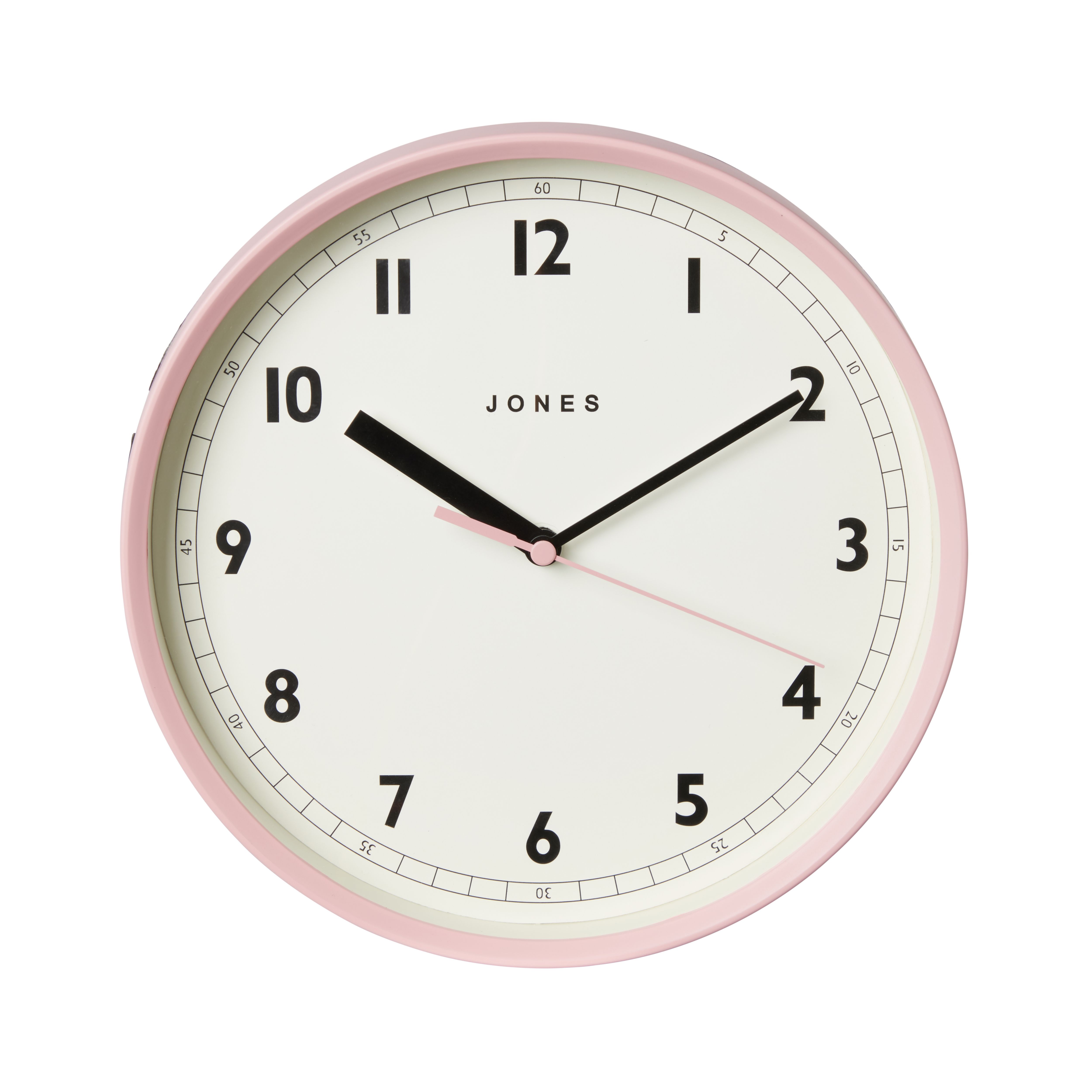 Jones Contemporary Pink Quartz Clock | DIY at B&Q
