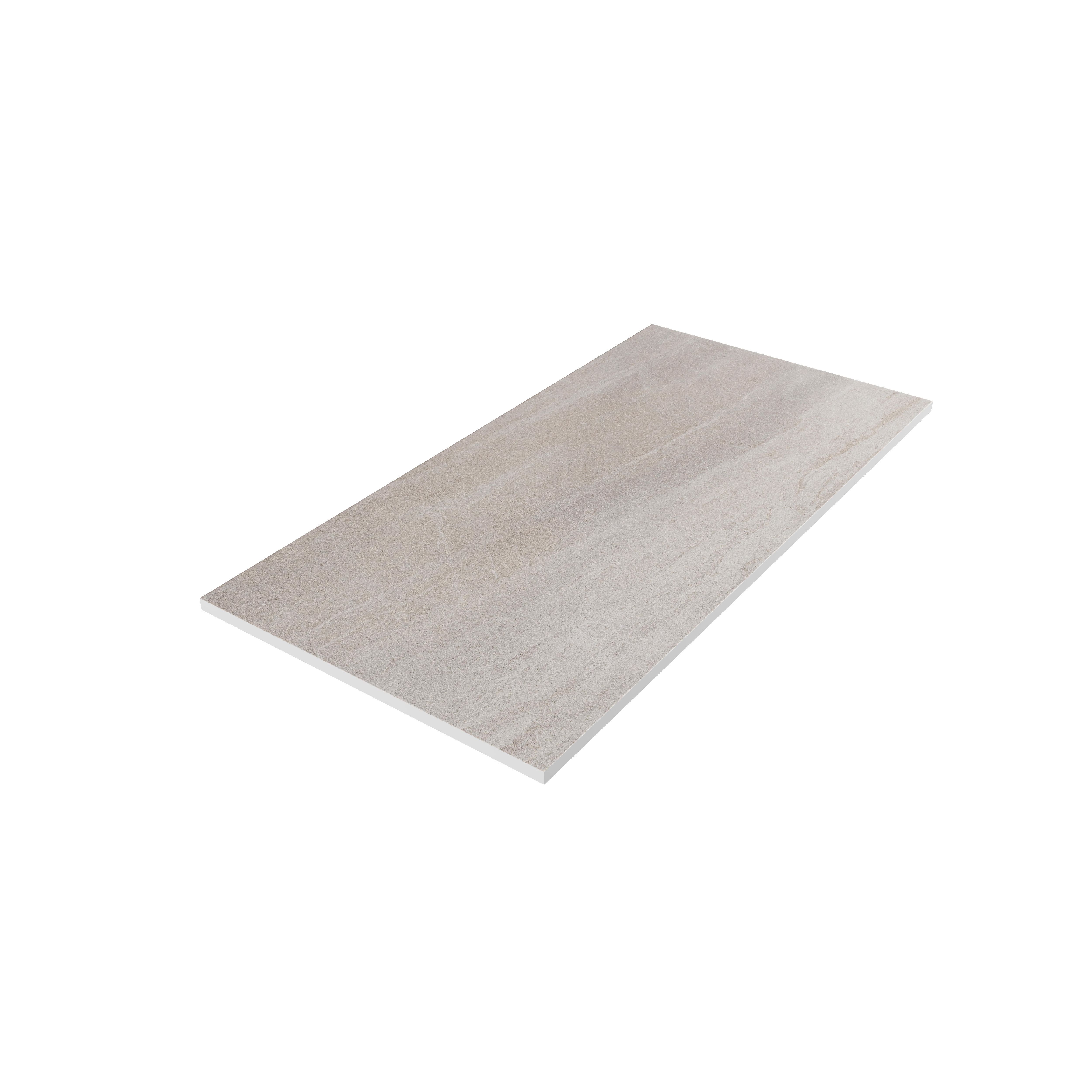 Kale Avalon Grey Matt Stone effect Porcelain Indoor Wall & floor Tile ...
