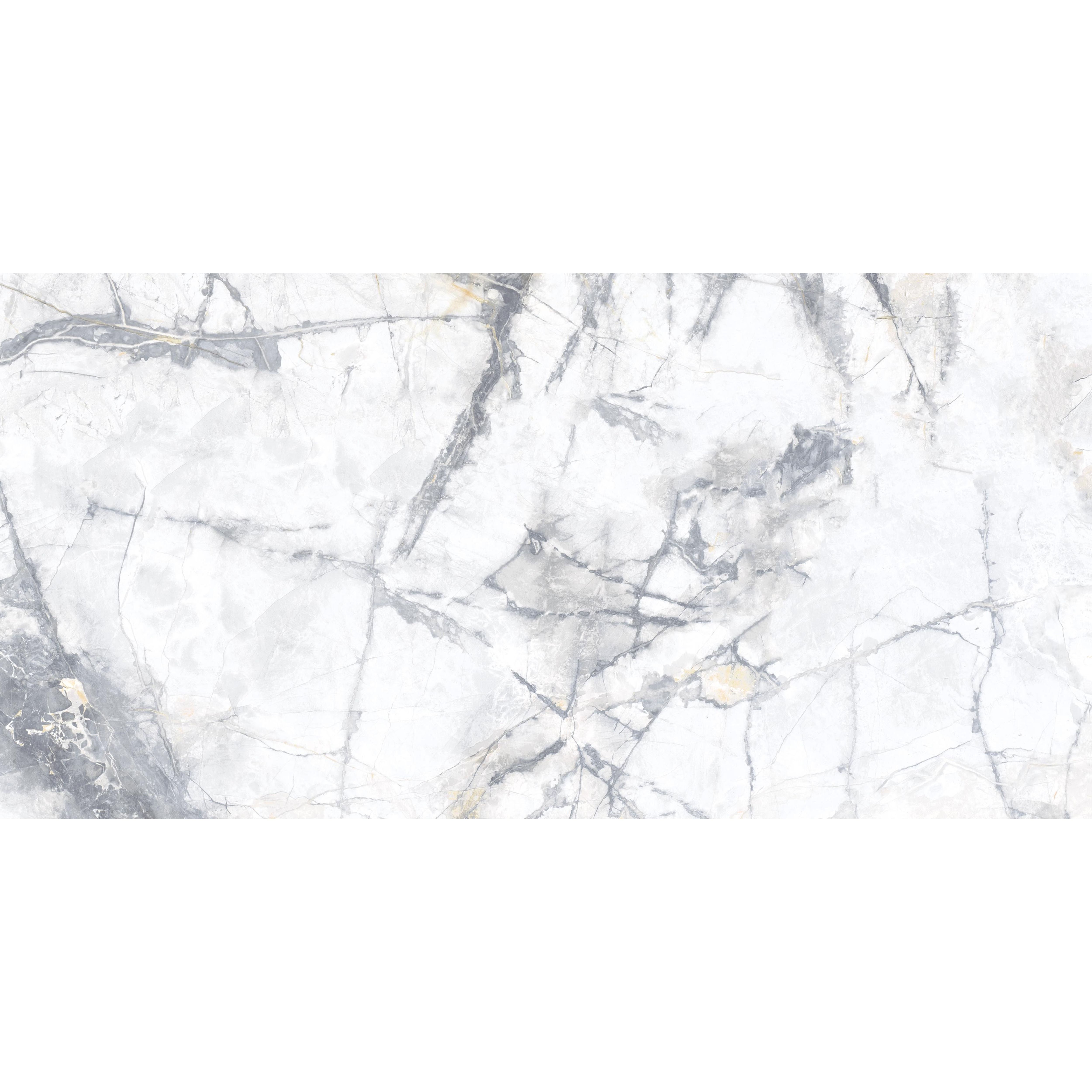 Kale Calcutta White & Gold Matt Marble effect Ceramic Indoor Wall ...