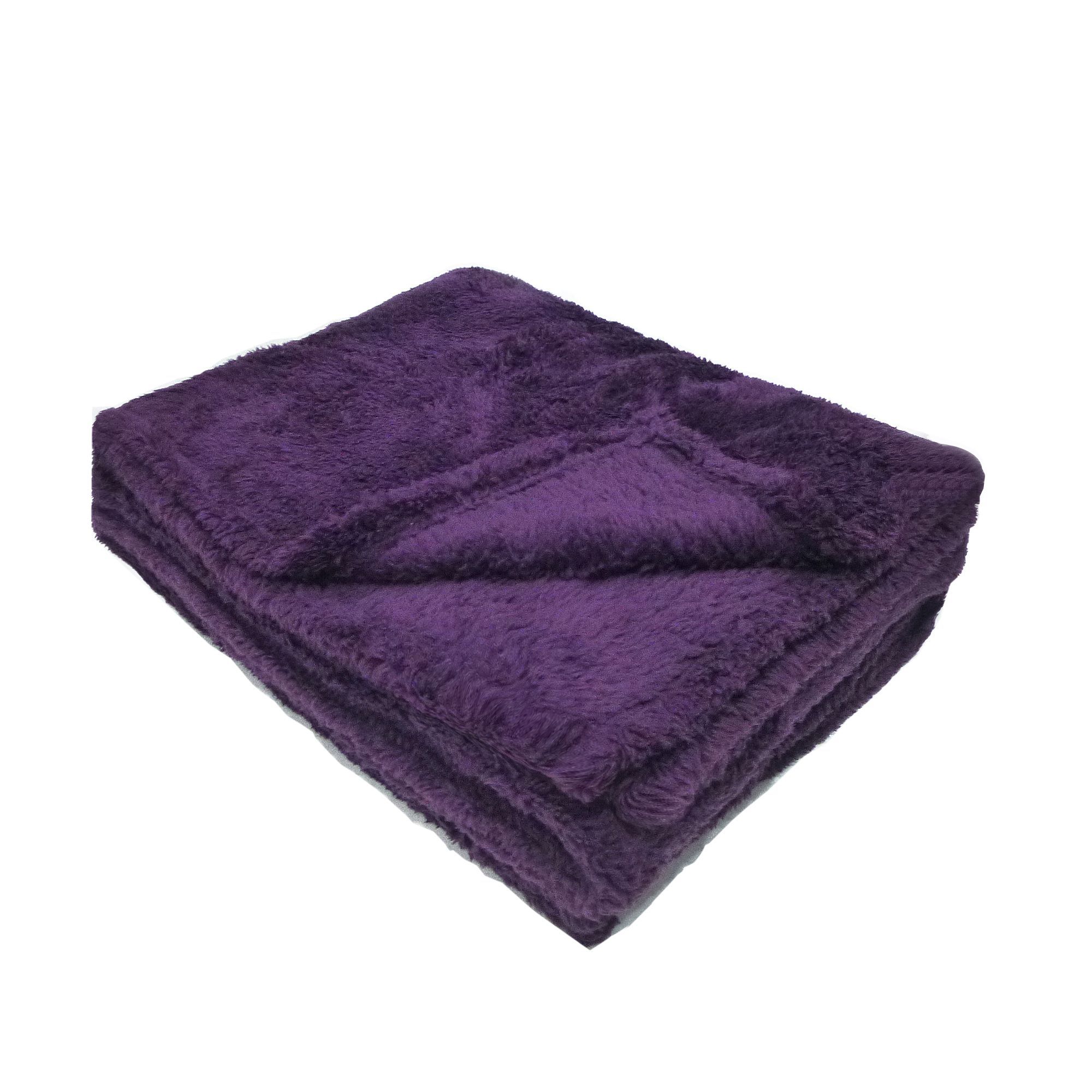 Katya Purple Fleece Throw | DIY at B&Q