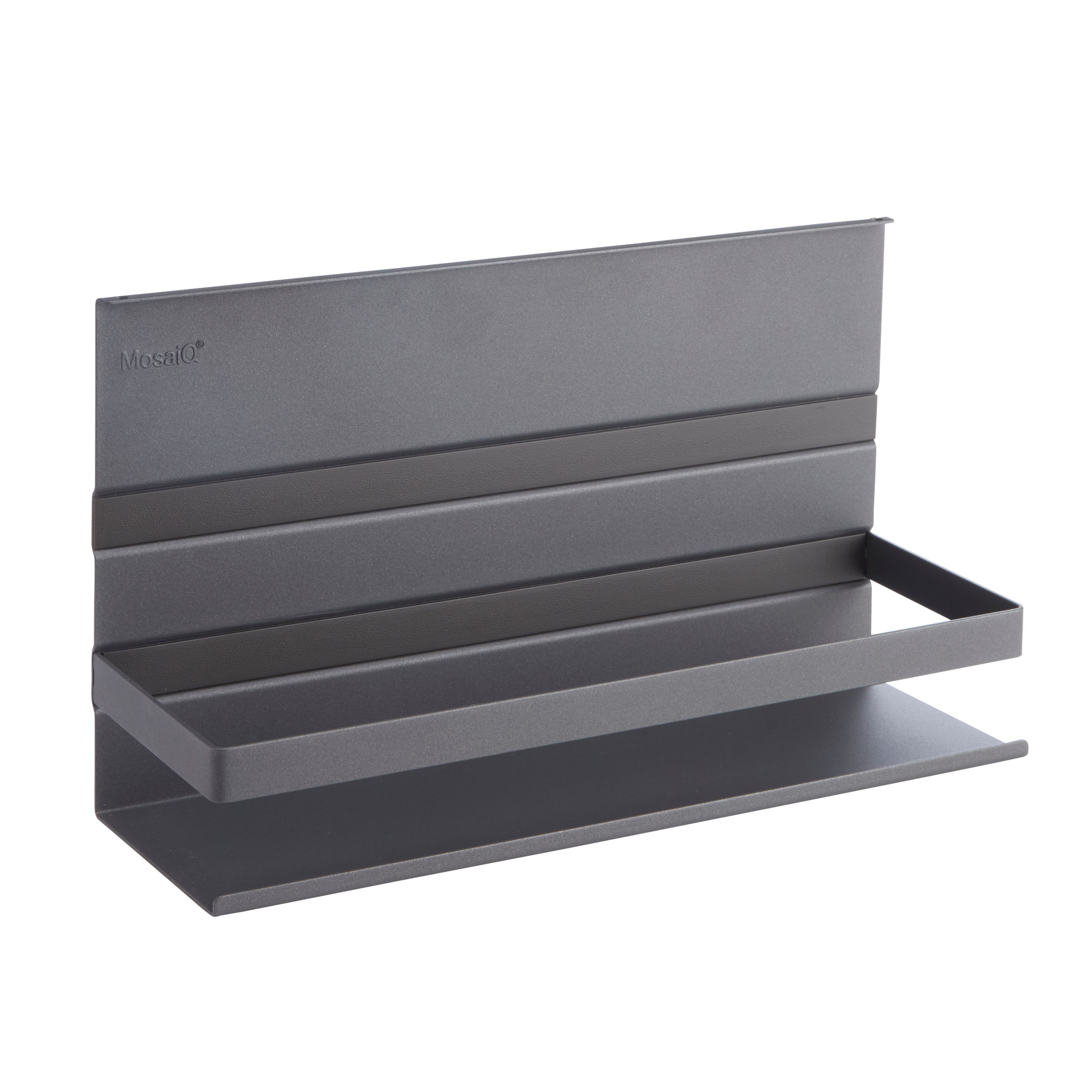 Kesseböhmer Linero MosaiQ Silver effect Steel Shelf with rail (L)350mm ...