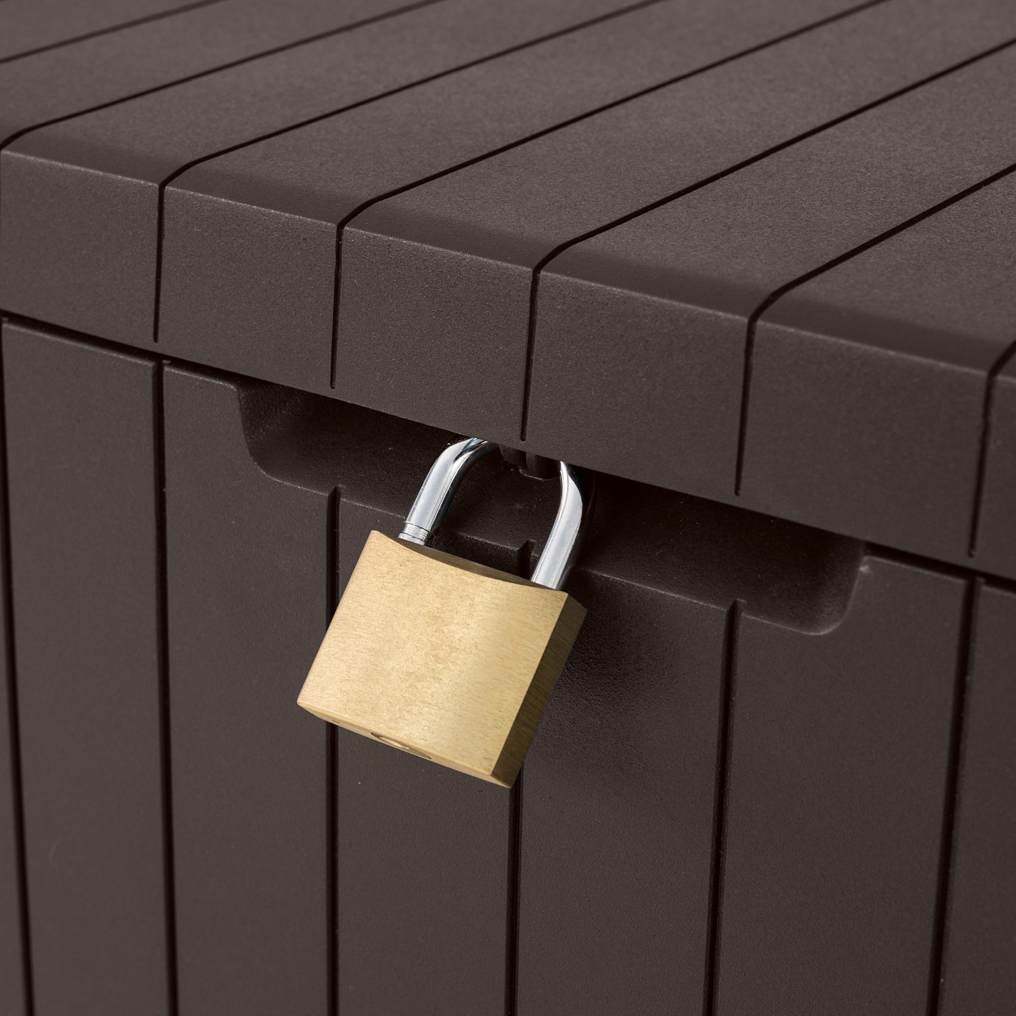 Keter City Brown 113L Garden storage box 548mm 440mm