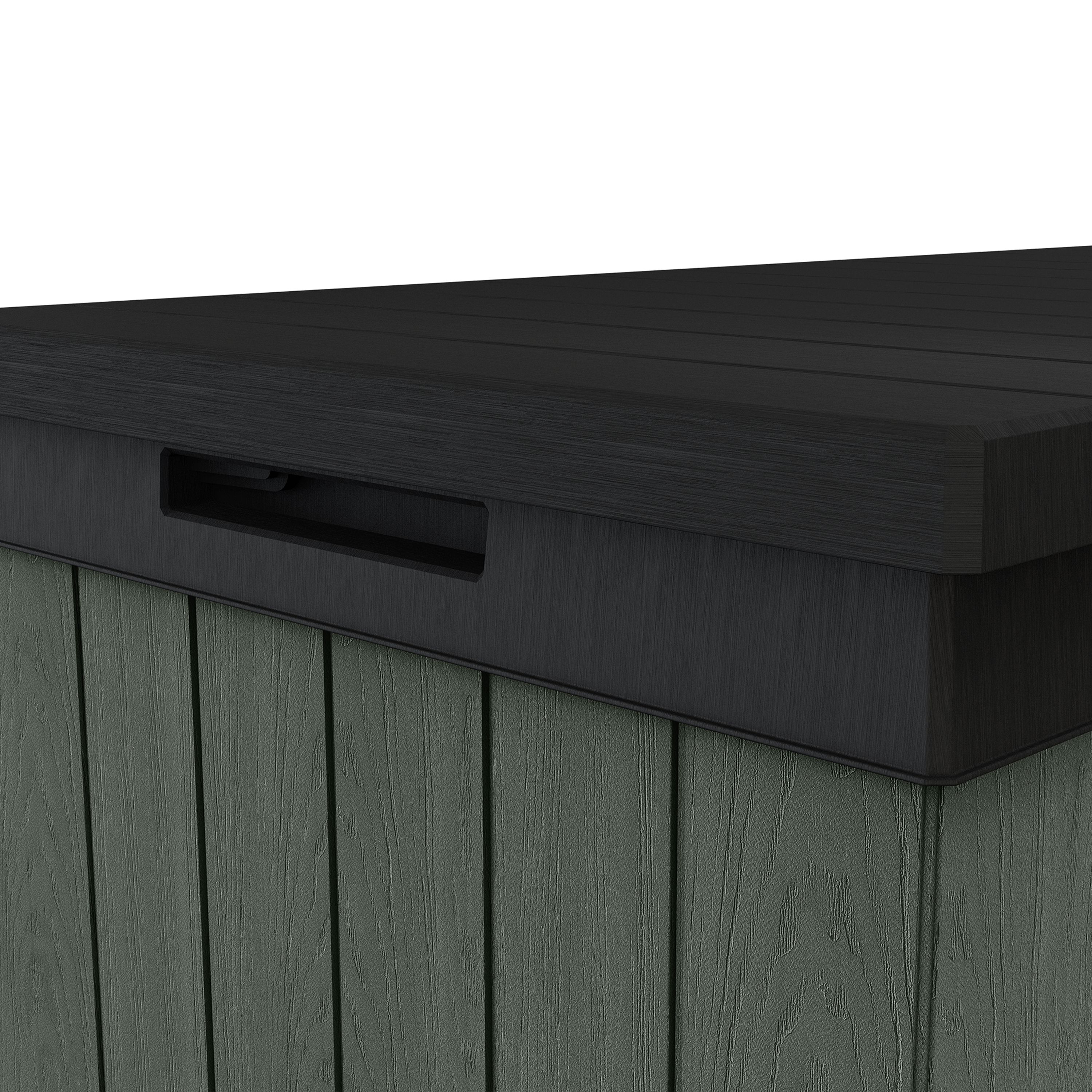 Keter Darwin Green 570L Garden storage box (H)782mm (W)1425mm