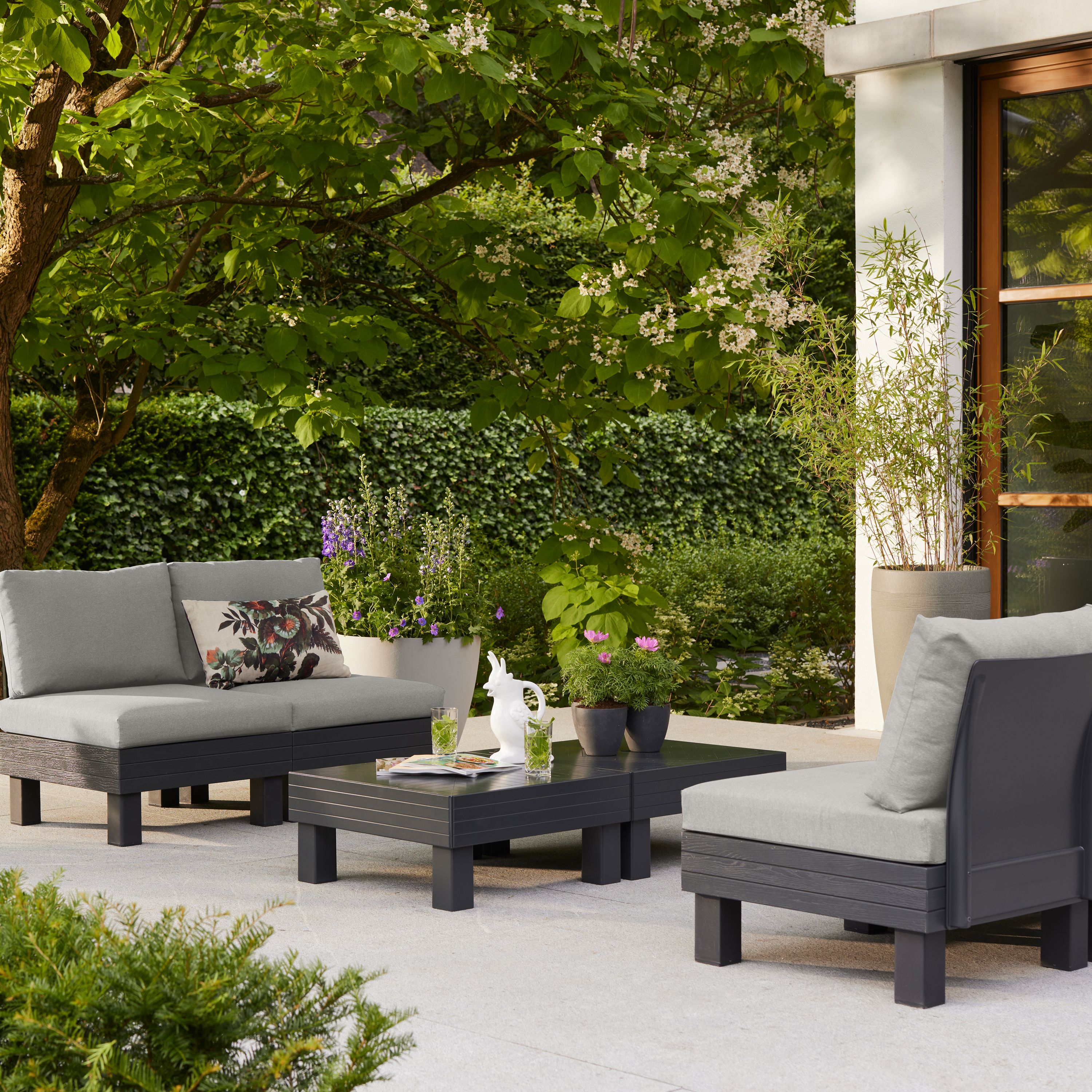 Keter Elements Grey 4 Seater Modular Seating