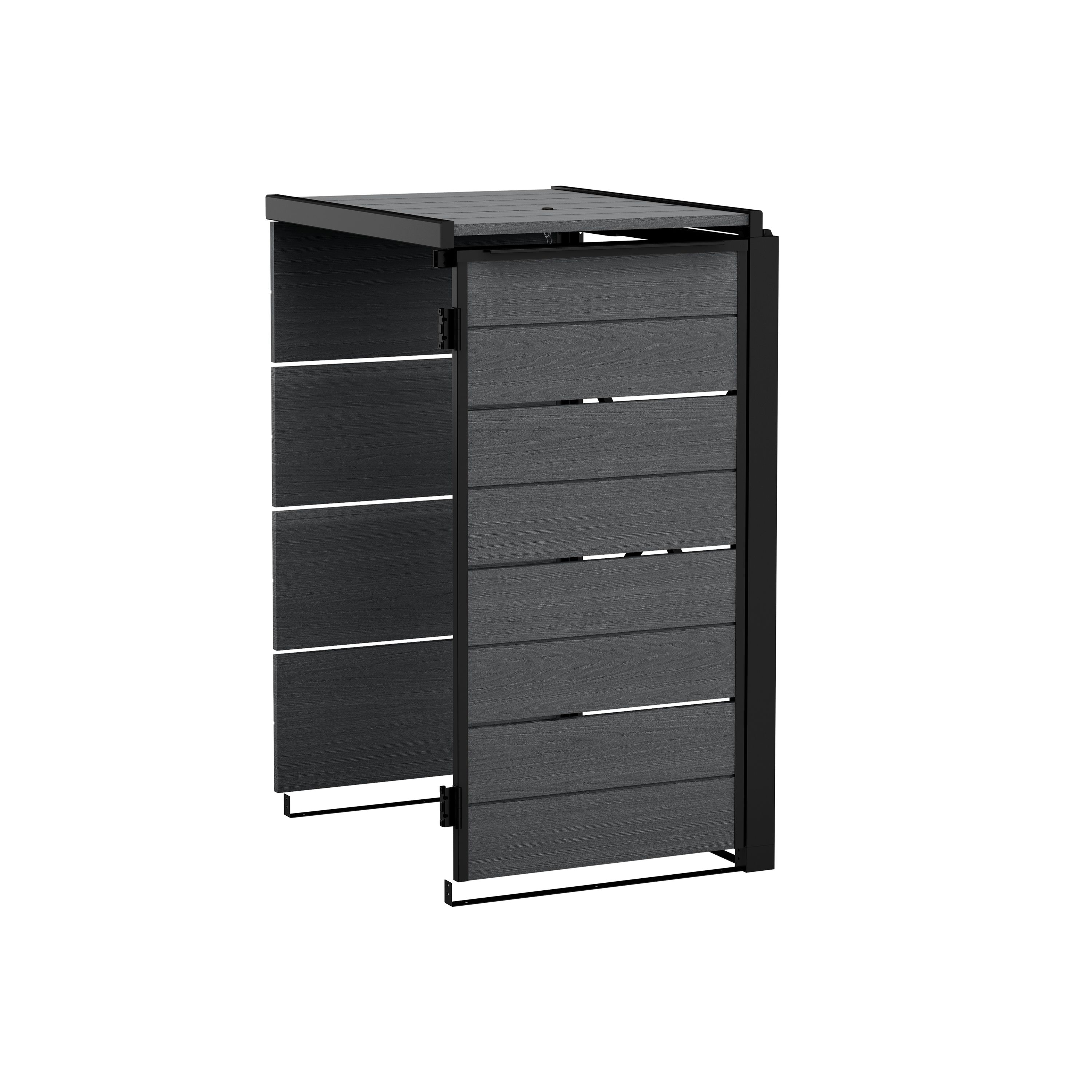 Keter Hideaway Extention Grey 240L Bin storage (H)1212mm (W)612mm