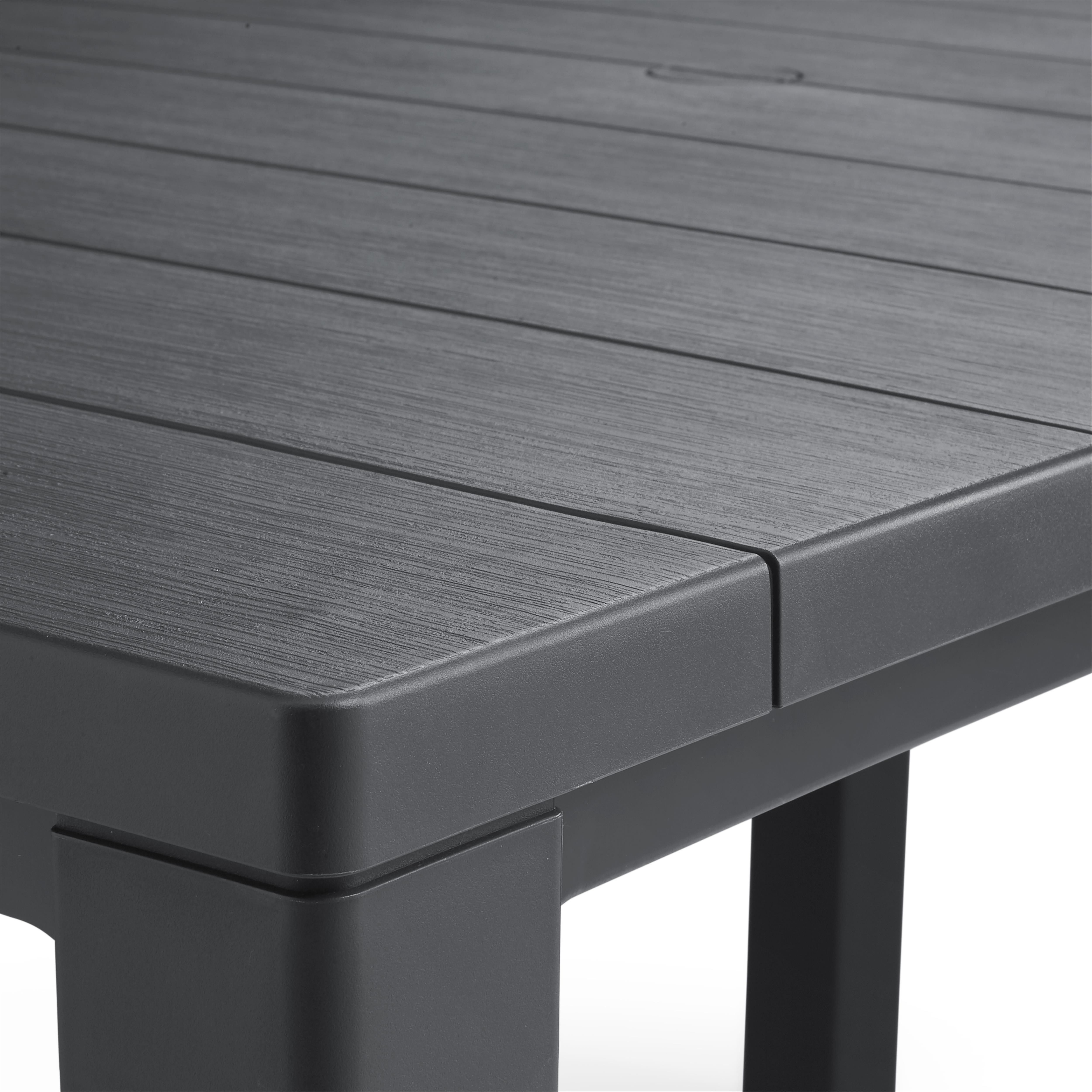 Keter Julie Plastic Graphite Rectangular Dining table