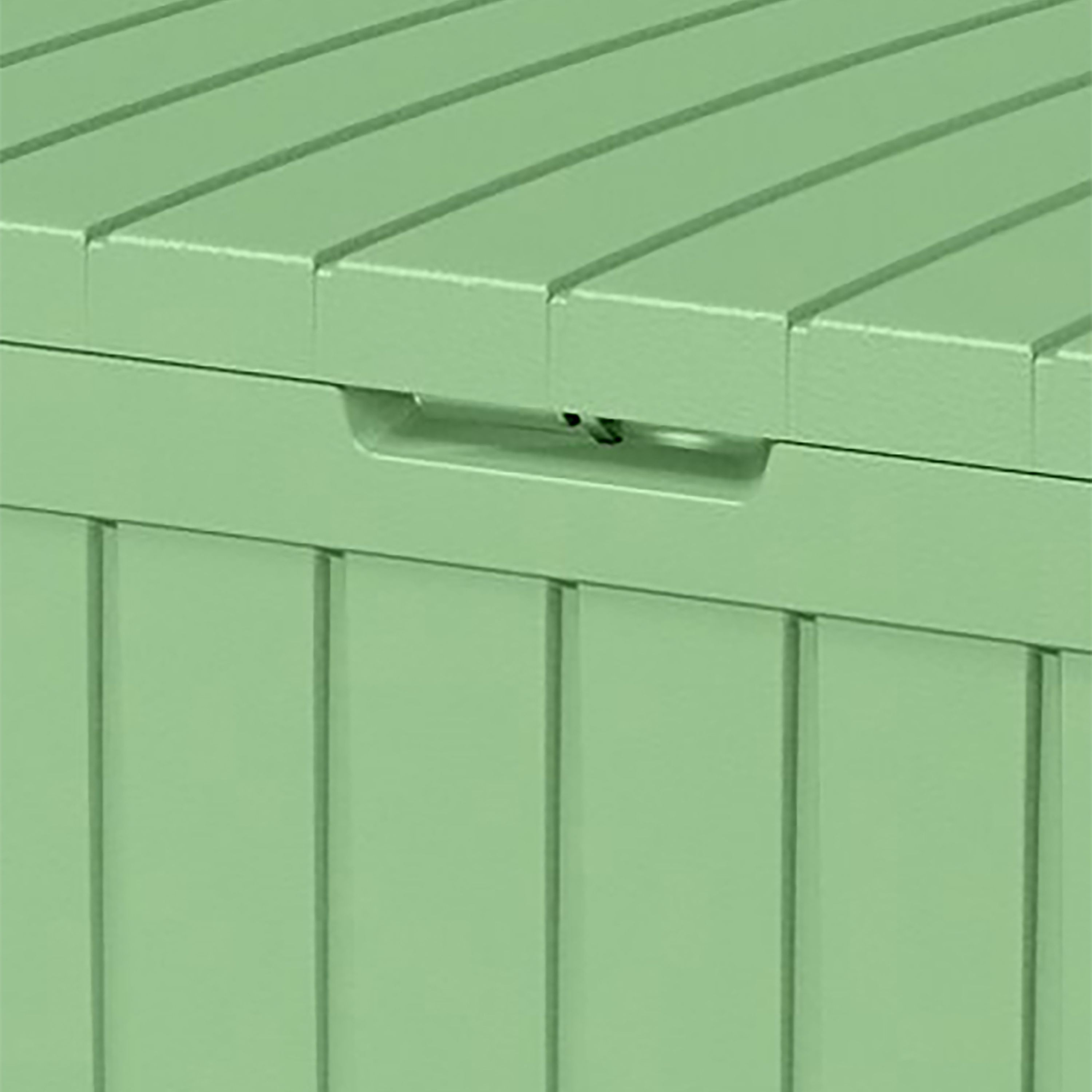 Keter Marvel plus 270L Resin Garden storage box - Green 4x1 ft (W)114 ...