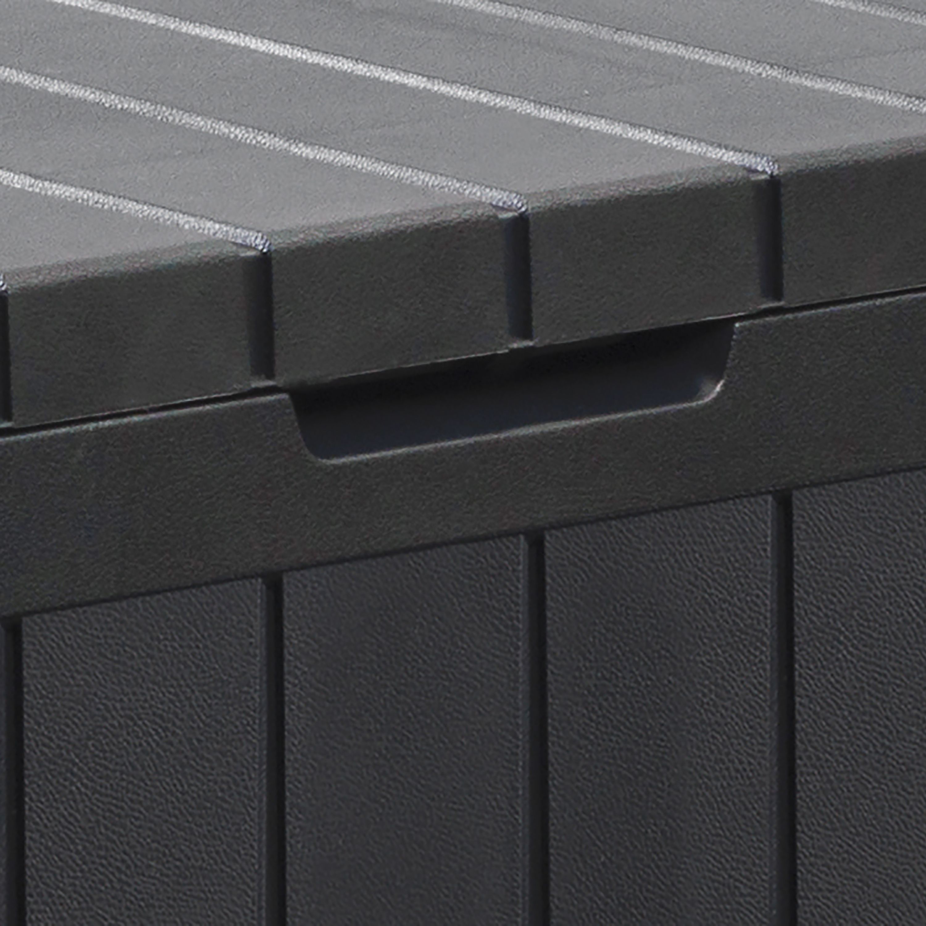 Keter Marvel plus Grey 270L Garden storage box 4x1 ft (H)570mm (W)1145mm