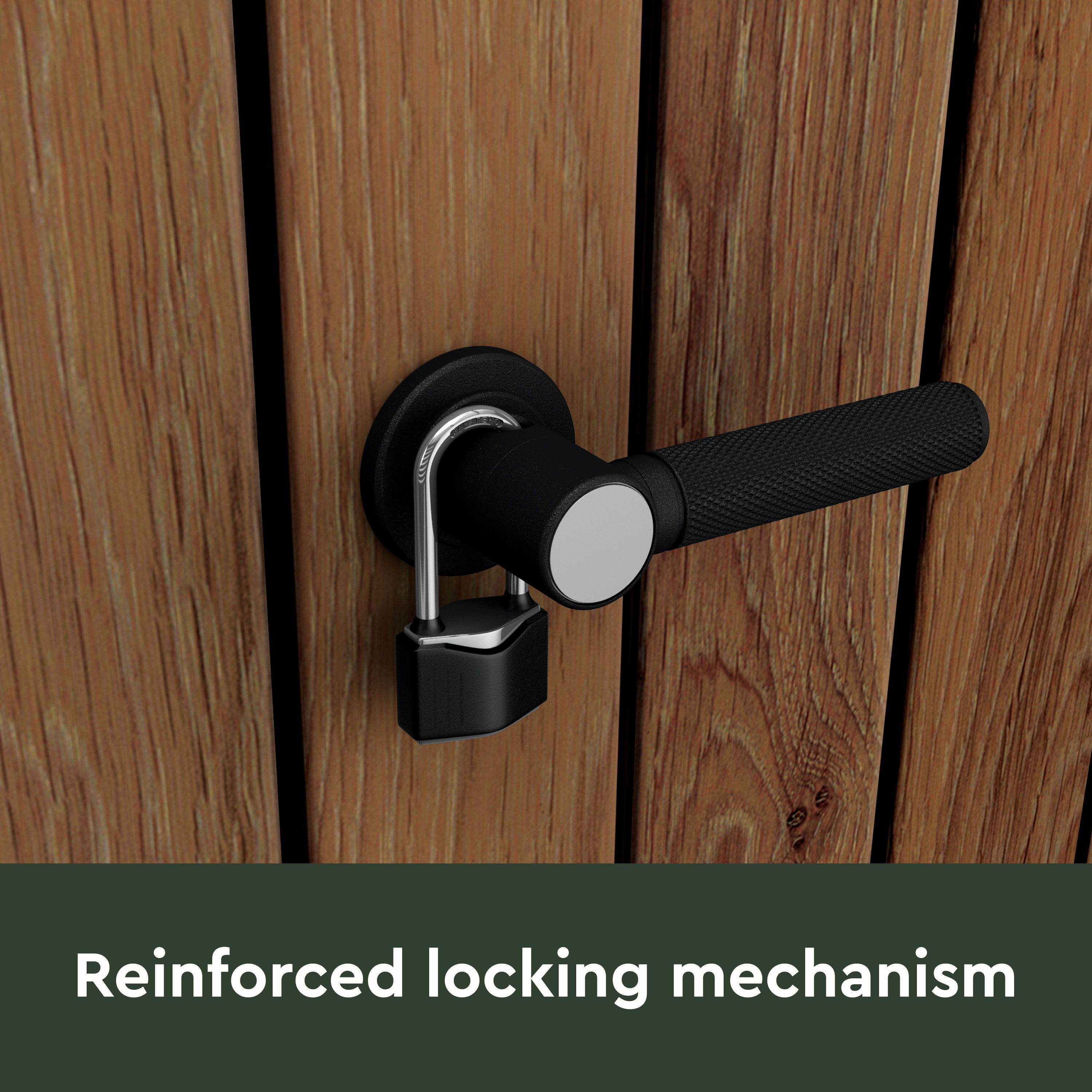 Keter Signature Decocoat Walnut 1400L Pent Garden storage 4x2 ft 1704mm ...