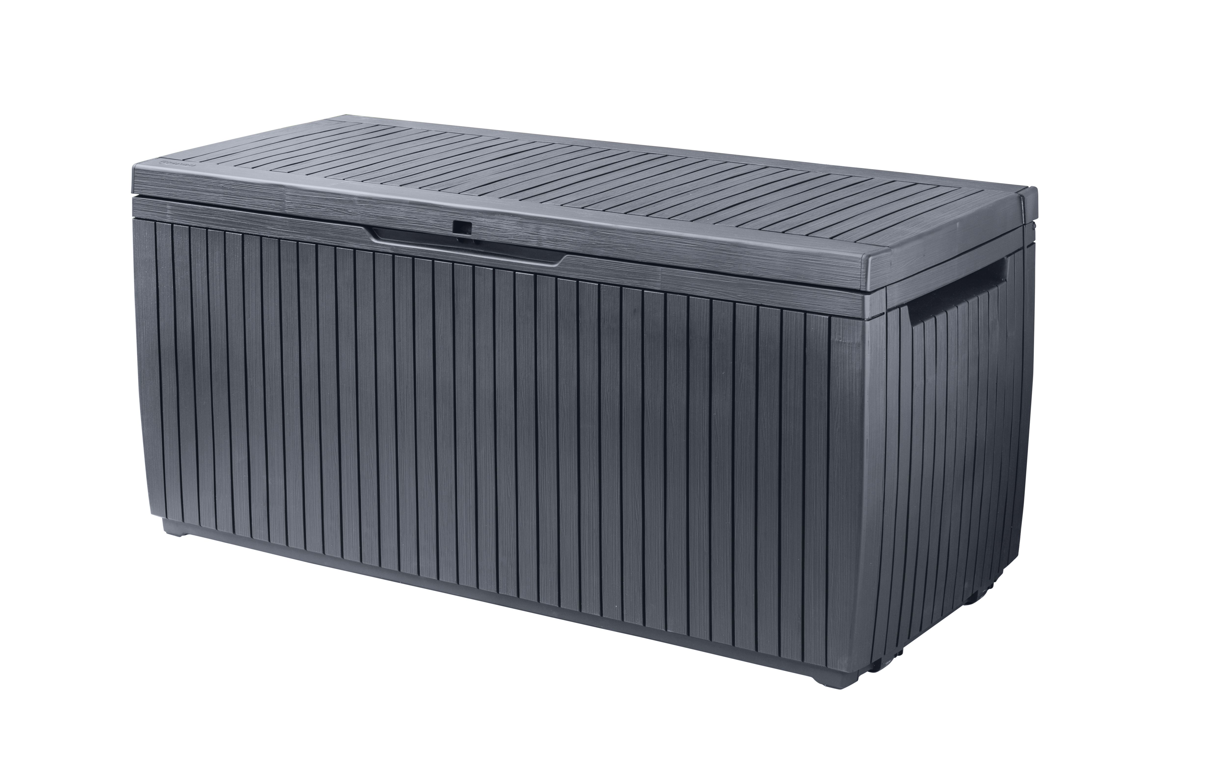 Keter Springwood Anthracite 305l Garden storage box (H)570mm (W)1230mm