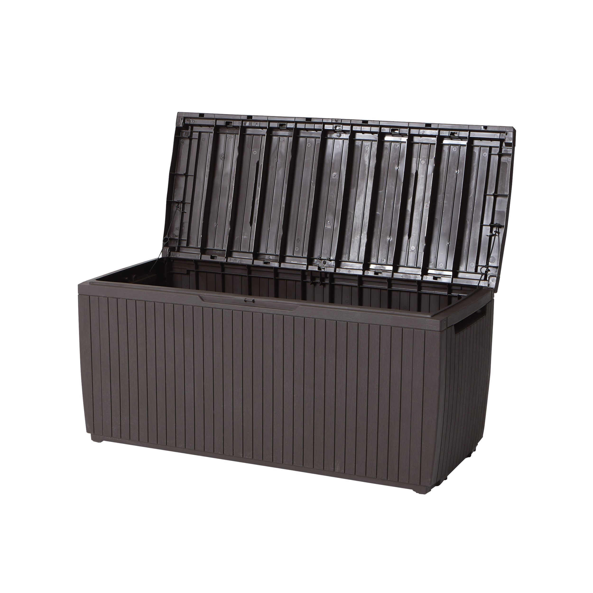 Keter Springwood Anthracite 305l Garden storage box (H)570mm (W)1230mm