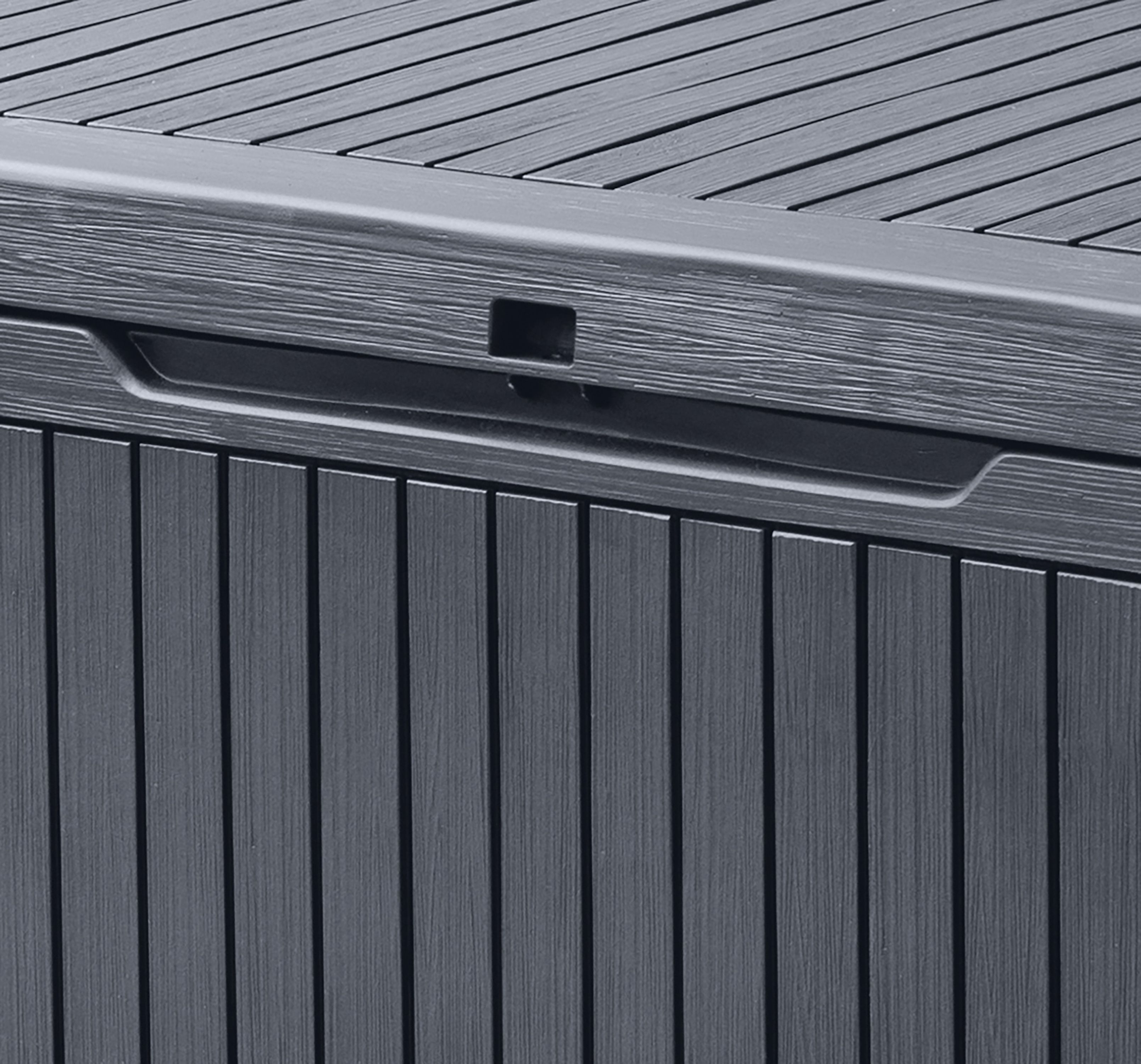 Keter Springwood Anthracite 305l Garden storage box (H)570mm (W)1230mm