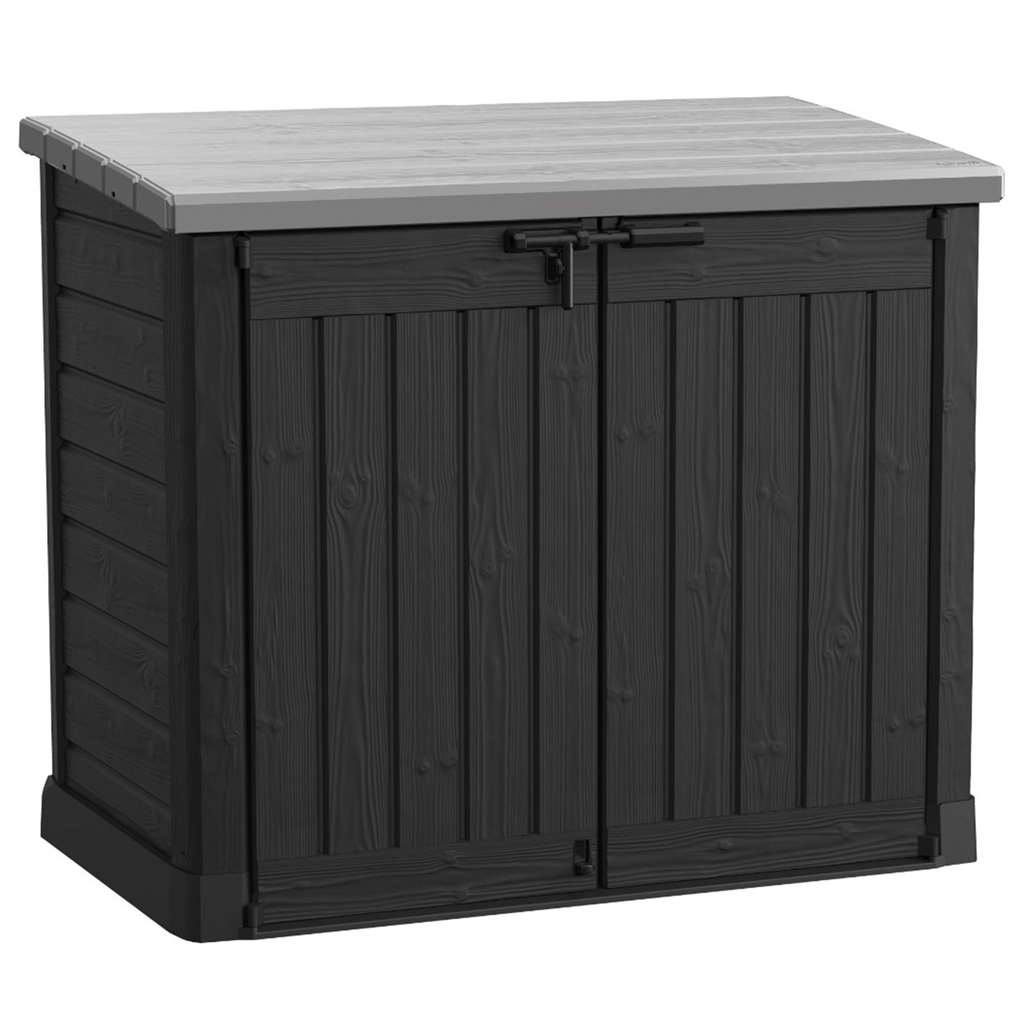 Keter Store It Out Black & grey 1200L Flat Garden storage box 12500mm ...