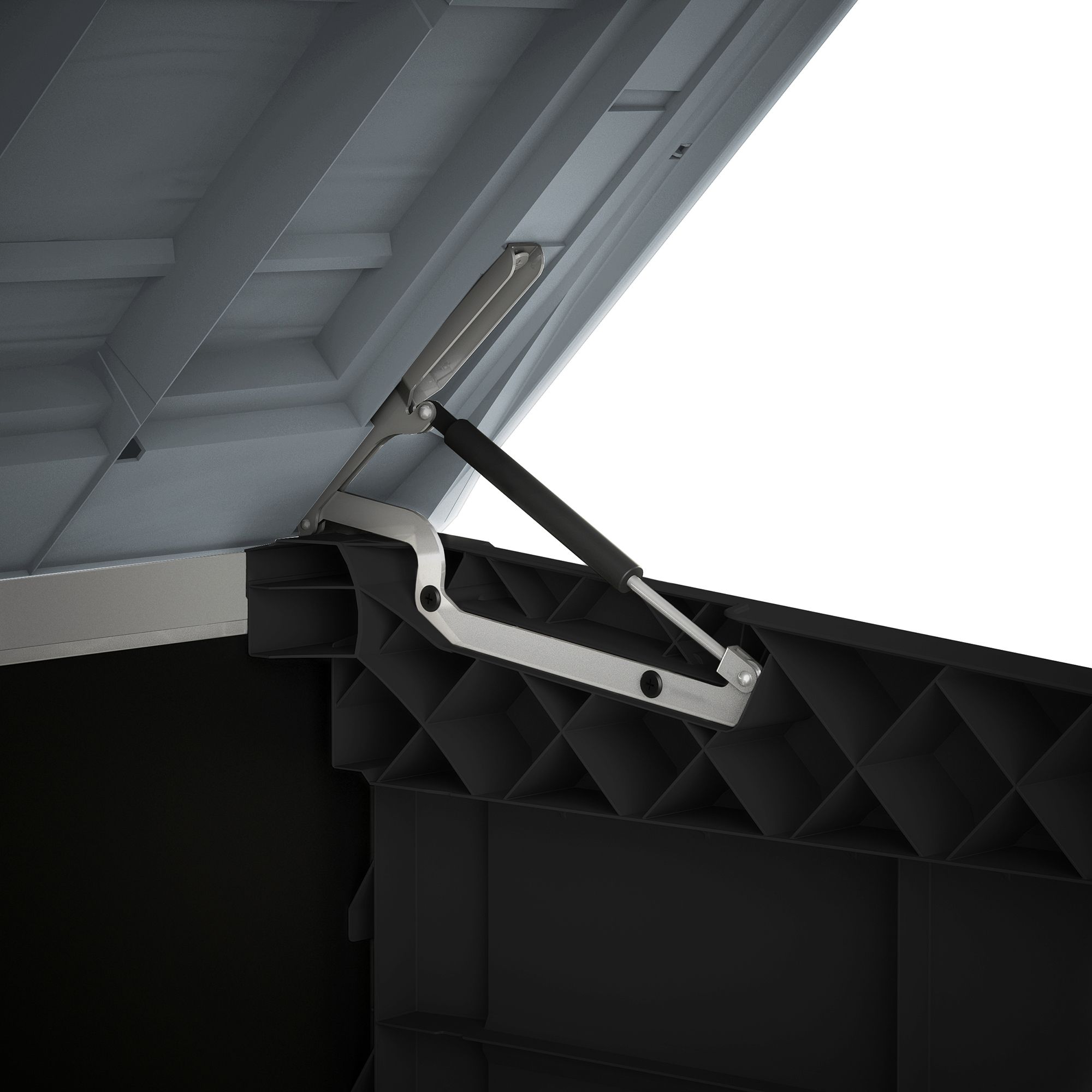 Keter Store It Out Black & grey 1200L Flat Garden storage box (H ...