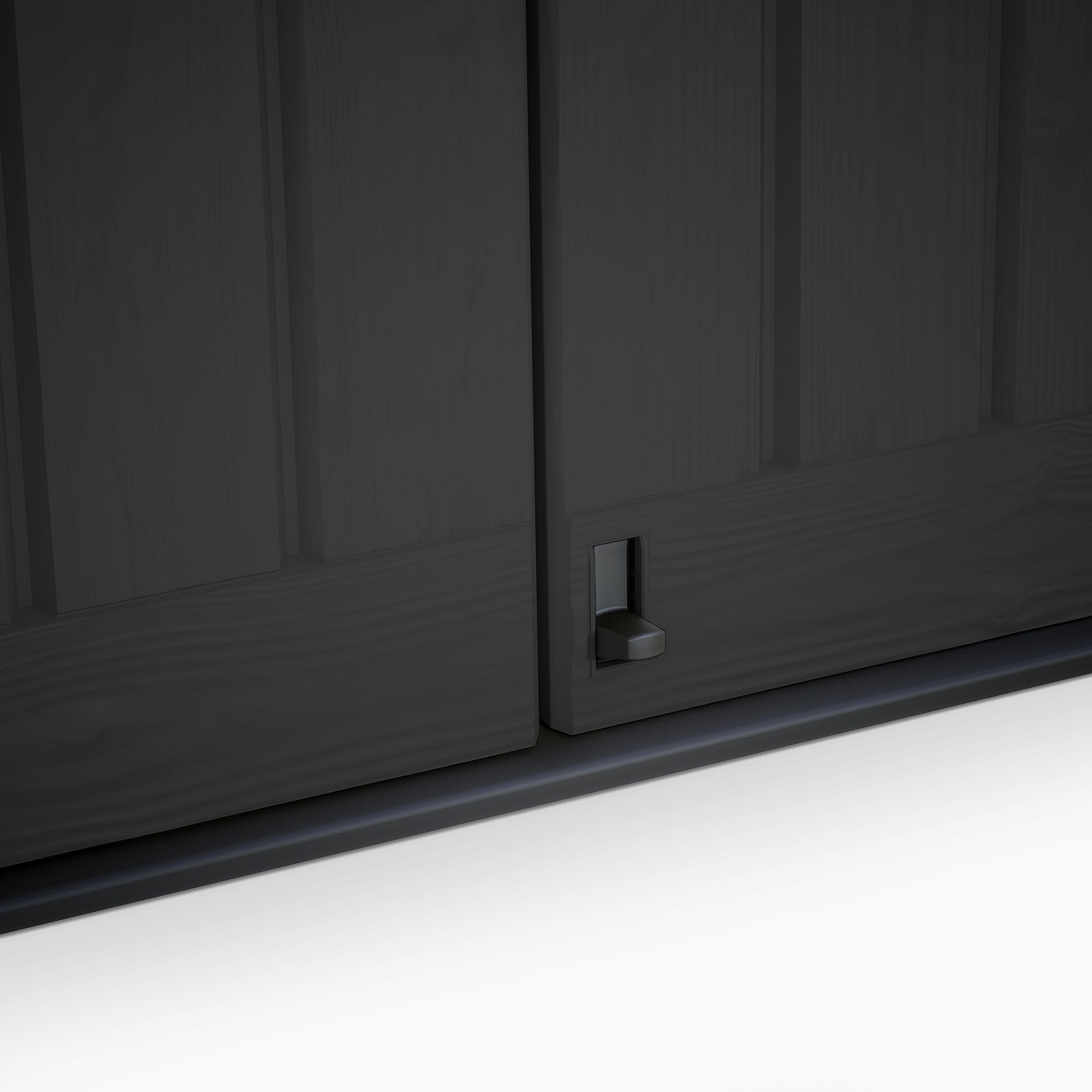 Keter Store It Out Black & grey 1200L Flat Garden storage box (H ...