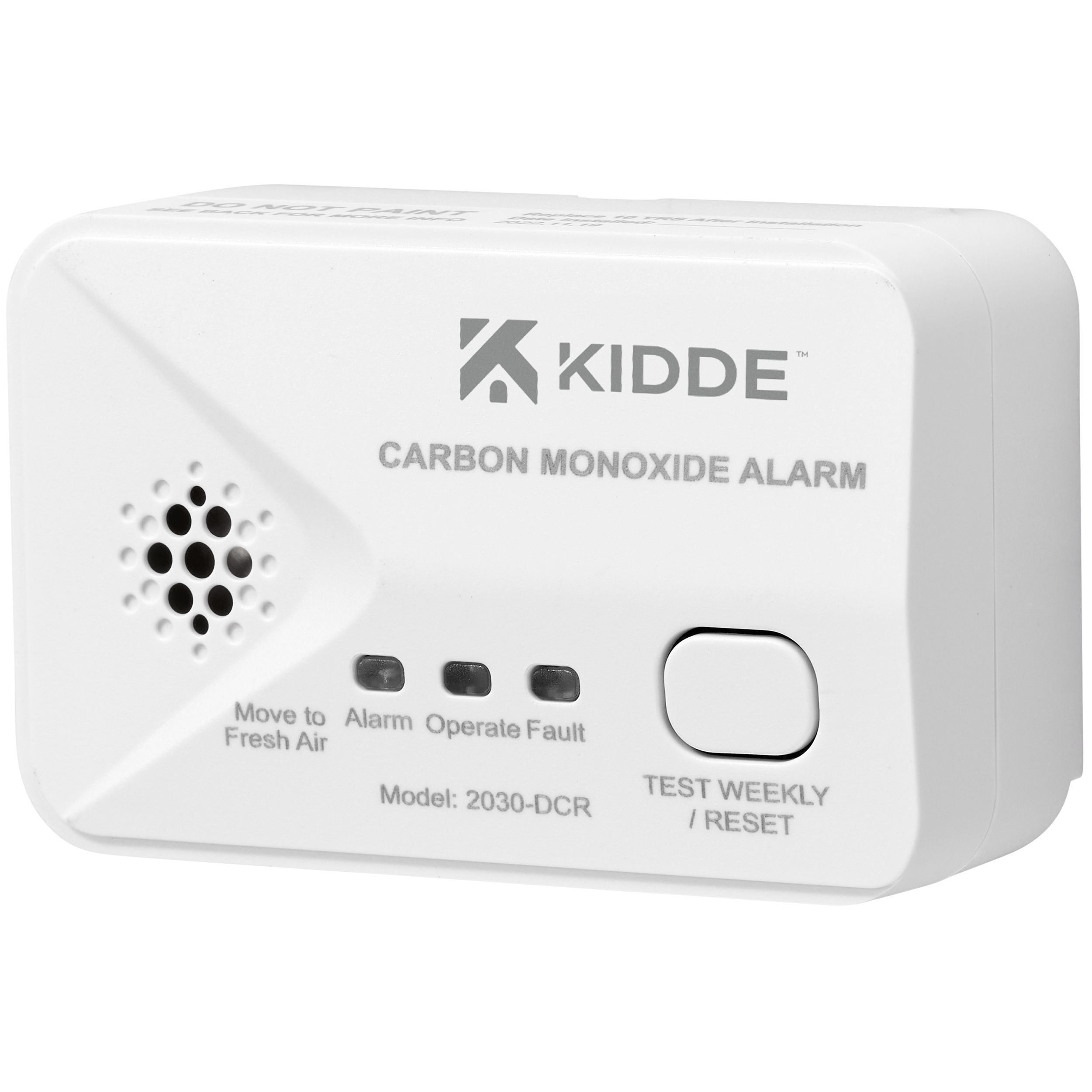 Kidde 2030-DCR Wireless Standalone Carbon monoxide Alarm with ...