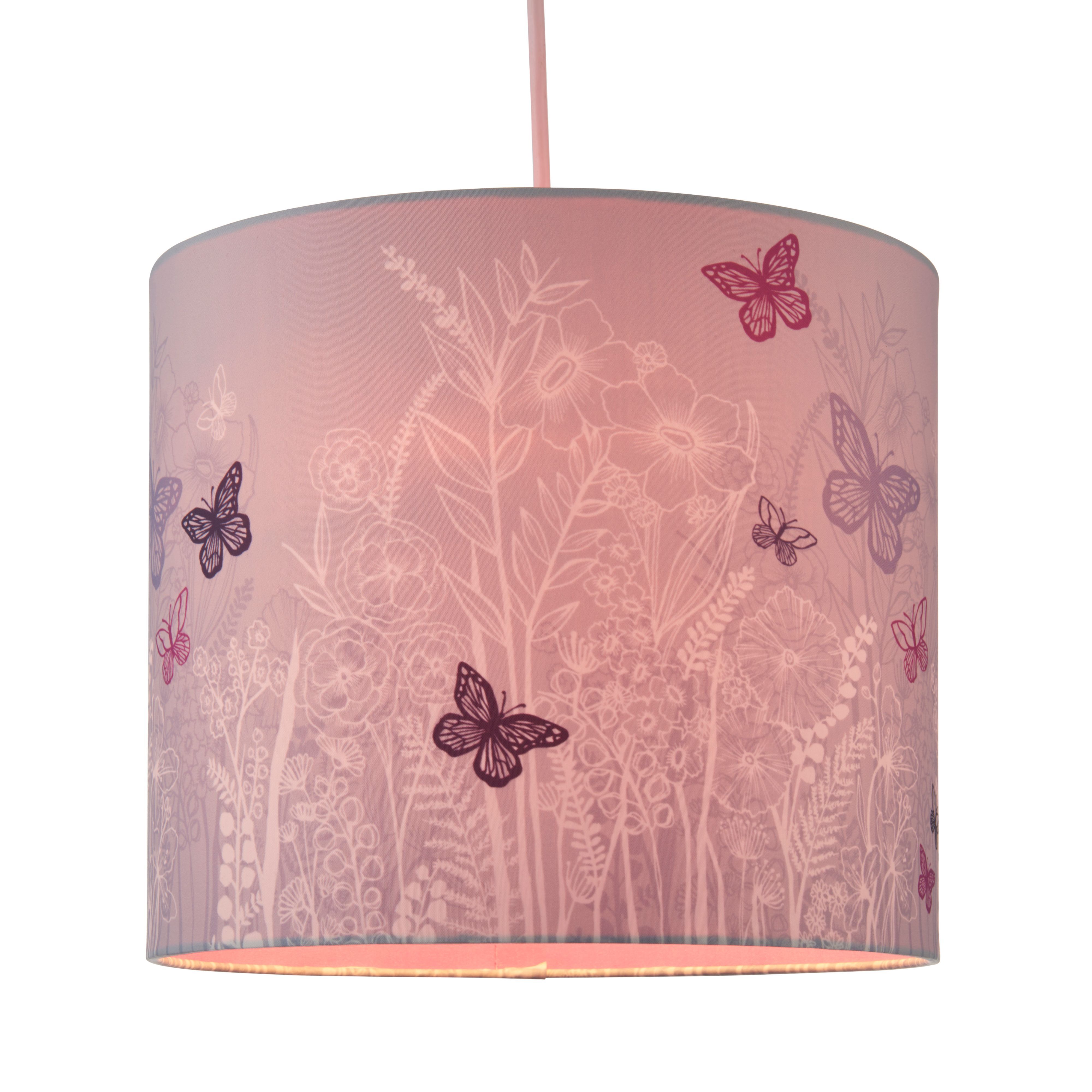 Kids Colours Butterfly Garden Lilac Light shade (D)25cm
