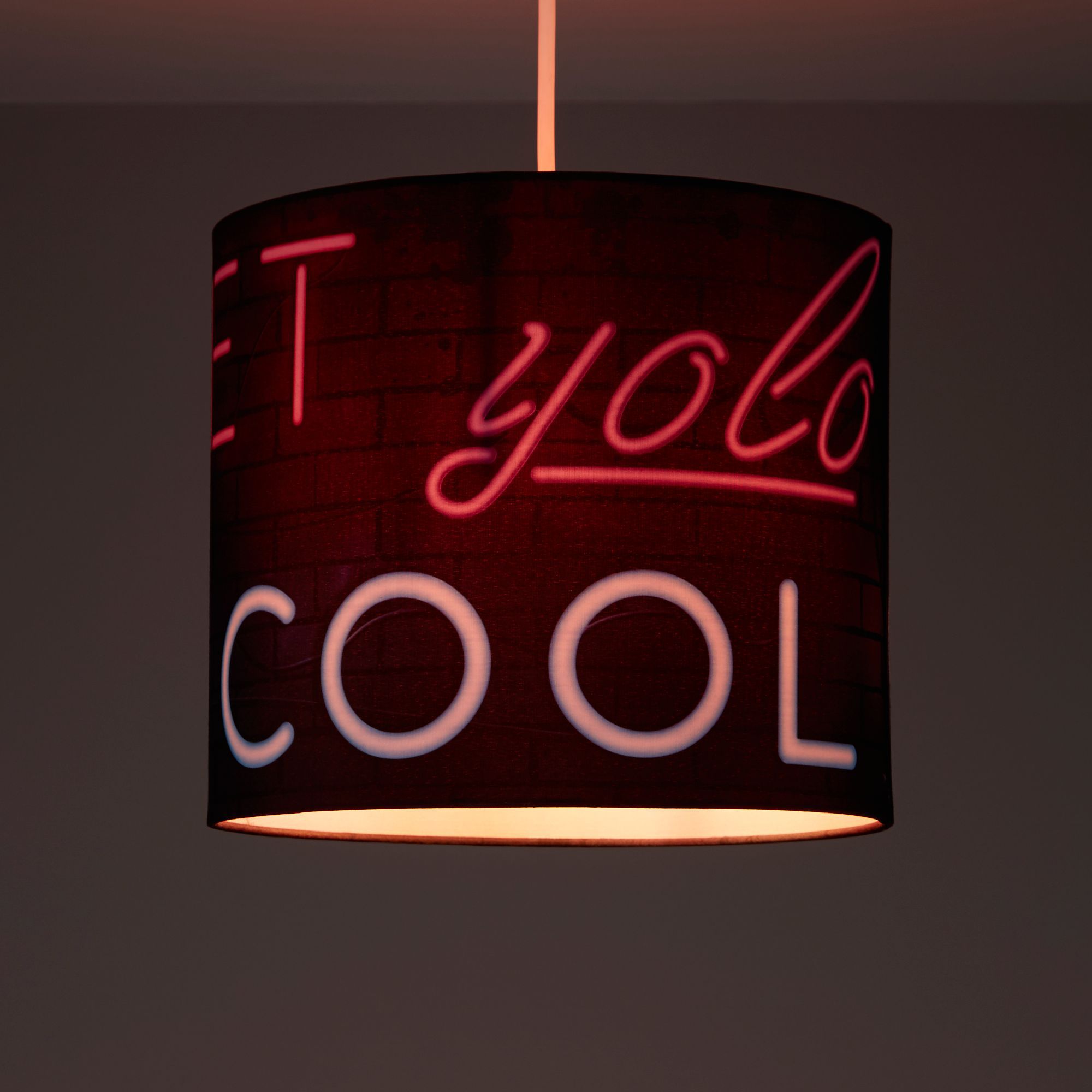 Kids Colours Neon Lights Multicolour Light shade (D)25cm | DIY at B&Q