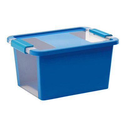 Kis Bi box Blue 11L Plastic Stackable Storage box | DIY at B&Q