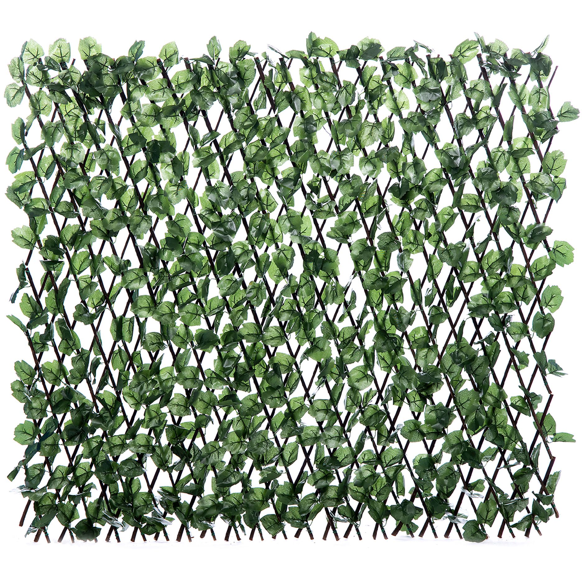 Klikstrom Extensible fence with maple leaves Square Artificial plant ...
