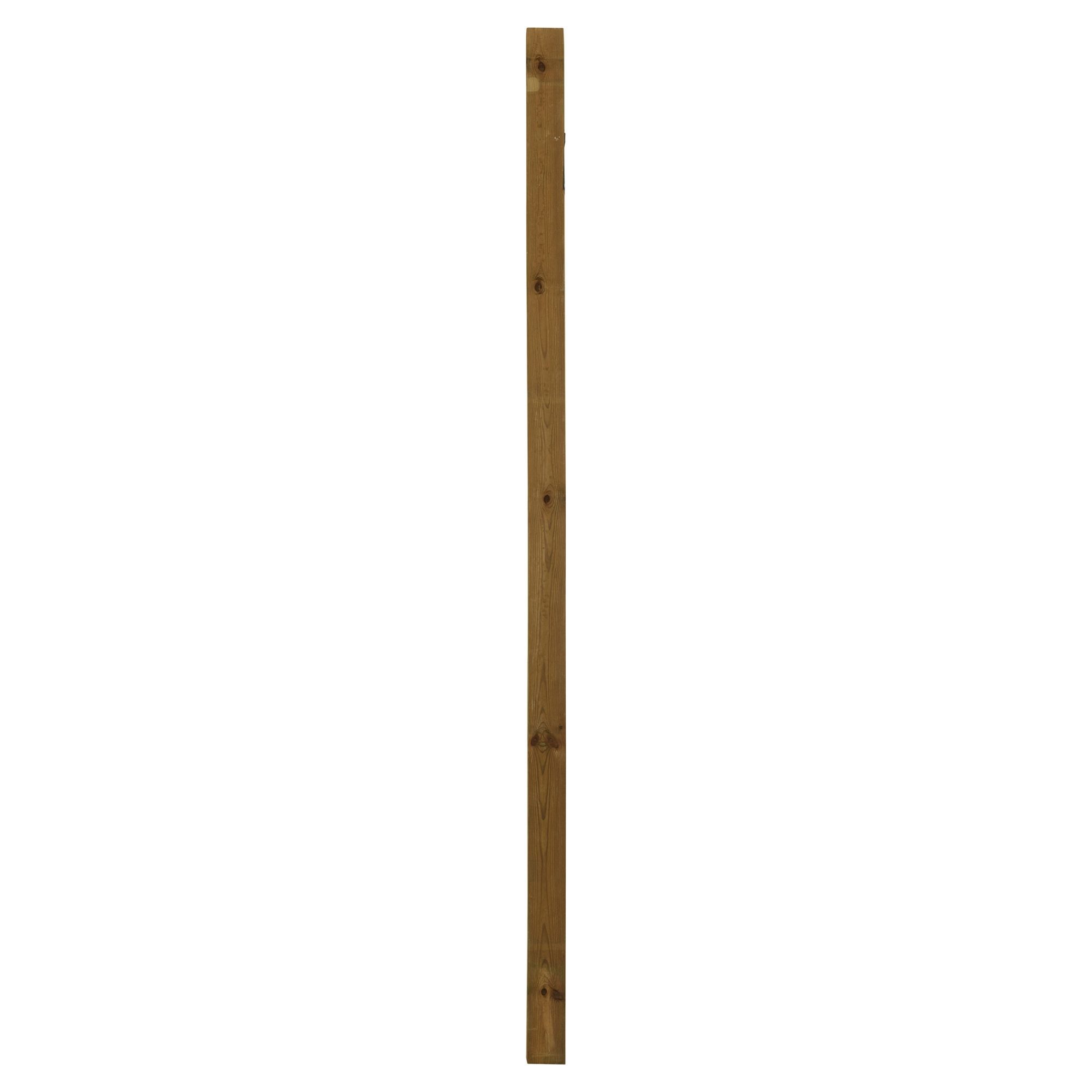 Klikstrom Lemhi Slotted W-shaped Wooden Fence post (H)2.4m (W)90mm