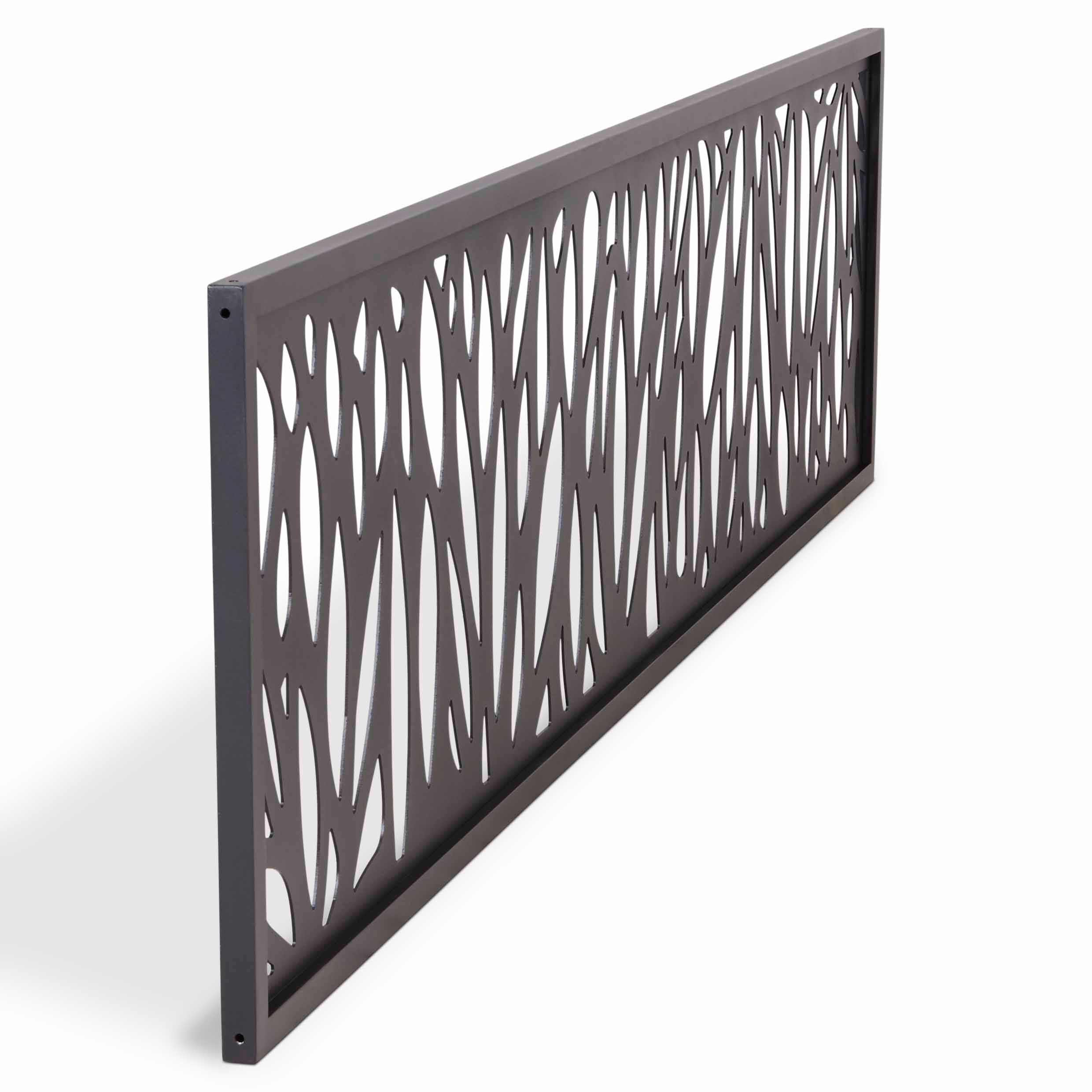 Klikstrom Neva Untreated Metal 1/4 Fence panel (W)1.79m (H)0.44m | DIY ...