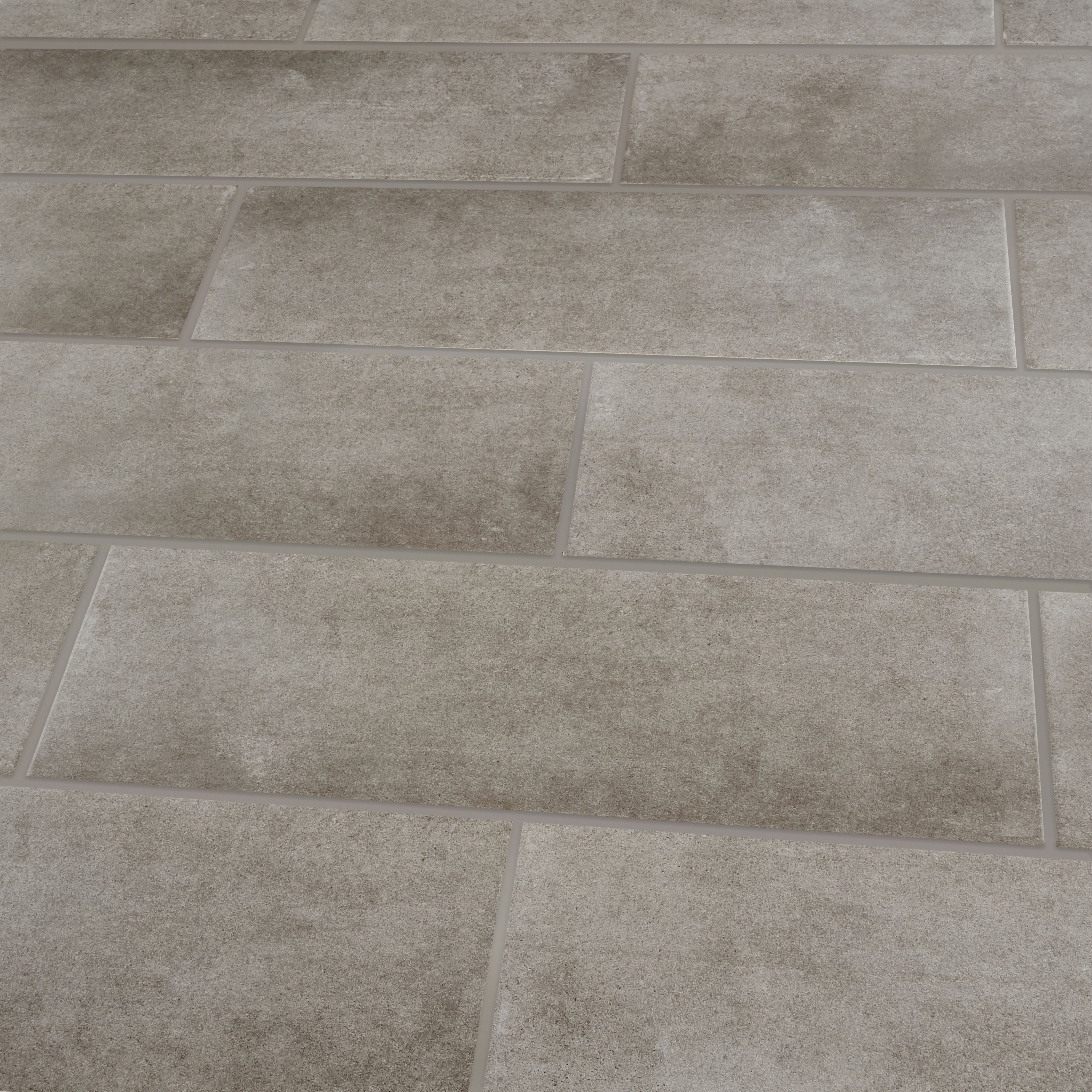 Konkrete Grey Matt Structured Concrete effect Ceramic Indoor Wall Tile ...