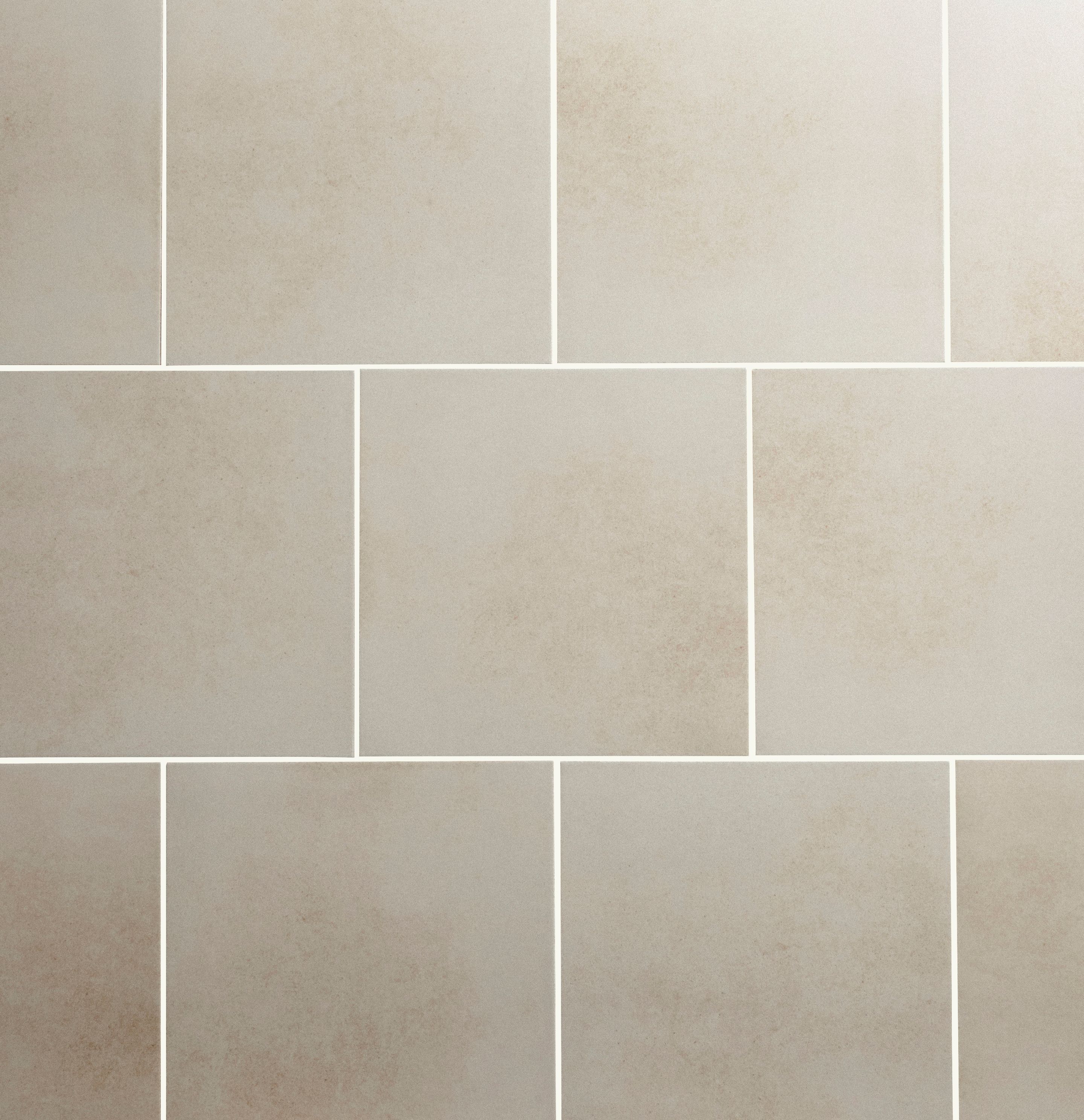 Konkrete Ivory Matt Modern Concrete effect Porcelain Indoor Wall ...