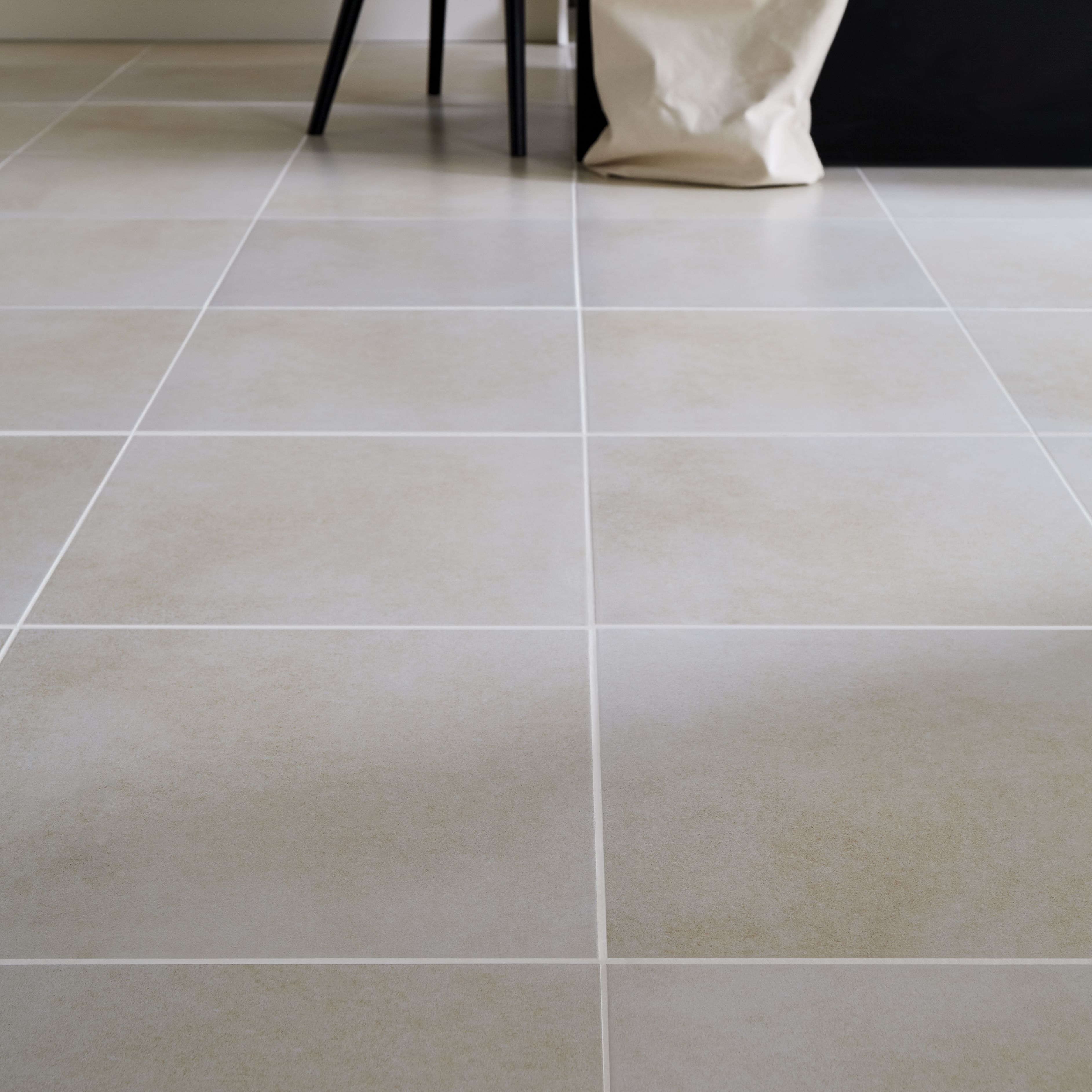 Konkrete Ivory Matt Modern Concrete effect Porcelain Indoor Wall ...