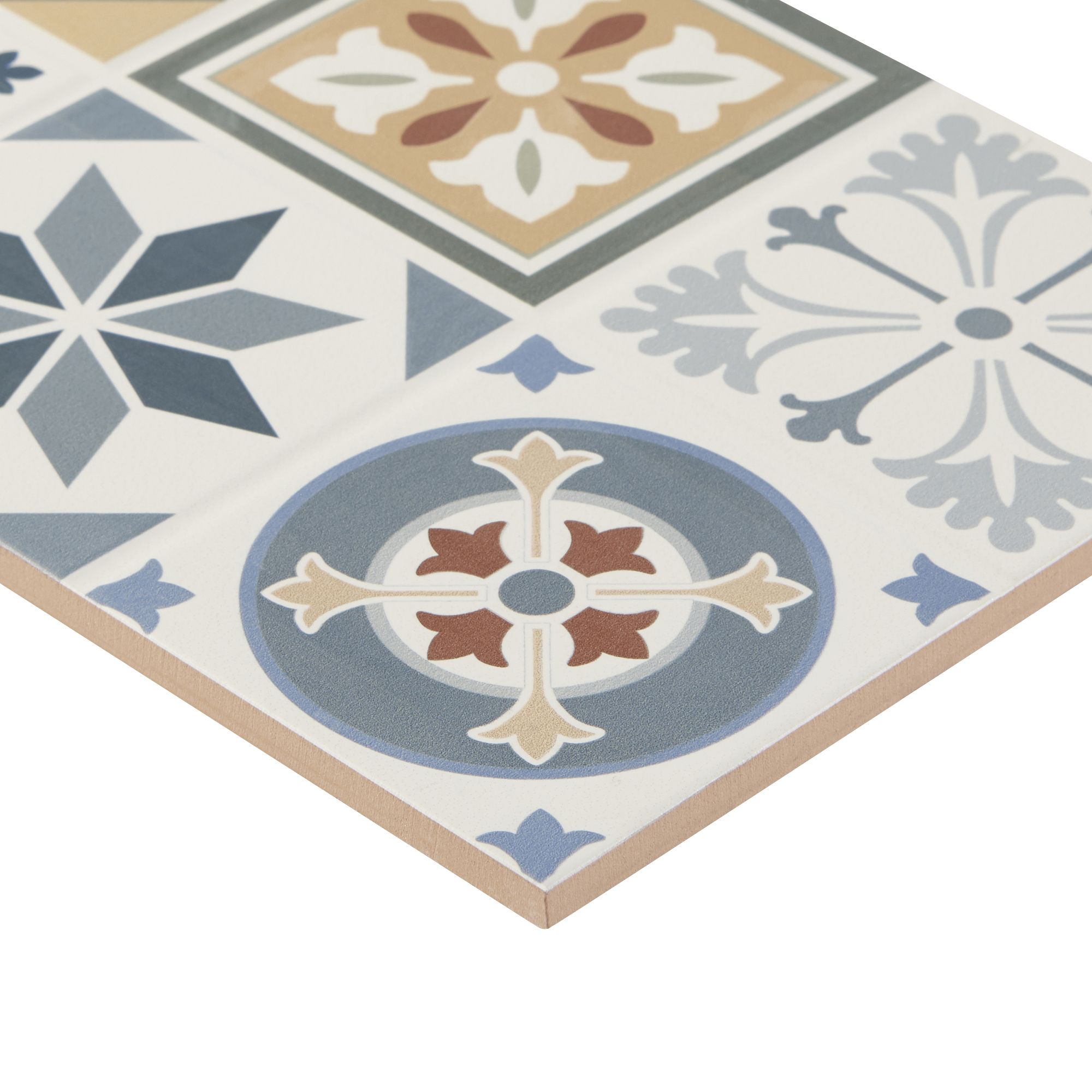 Konkrete Multicolour Matt Patterned Ceramic Indoor Wall Tile Sample