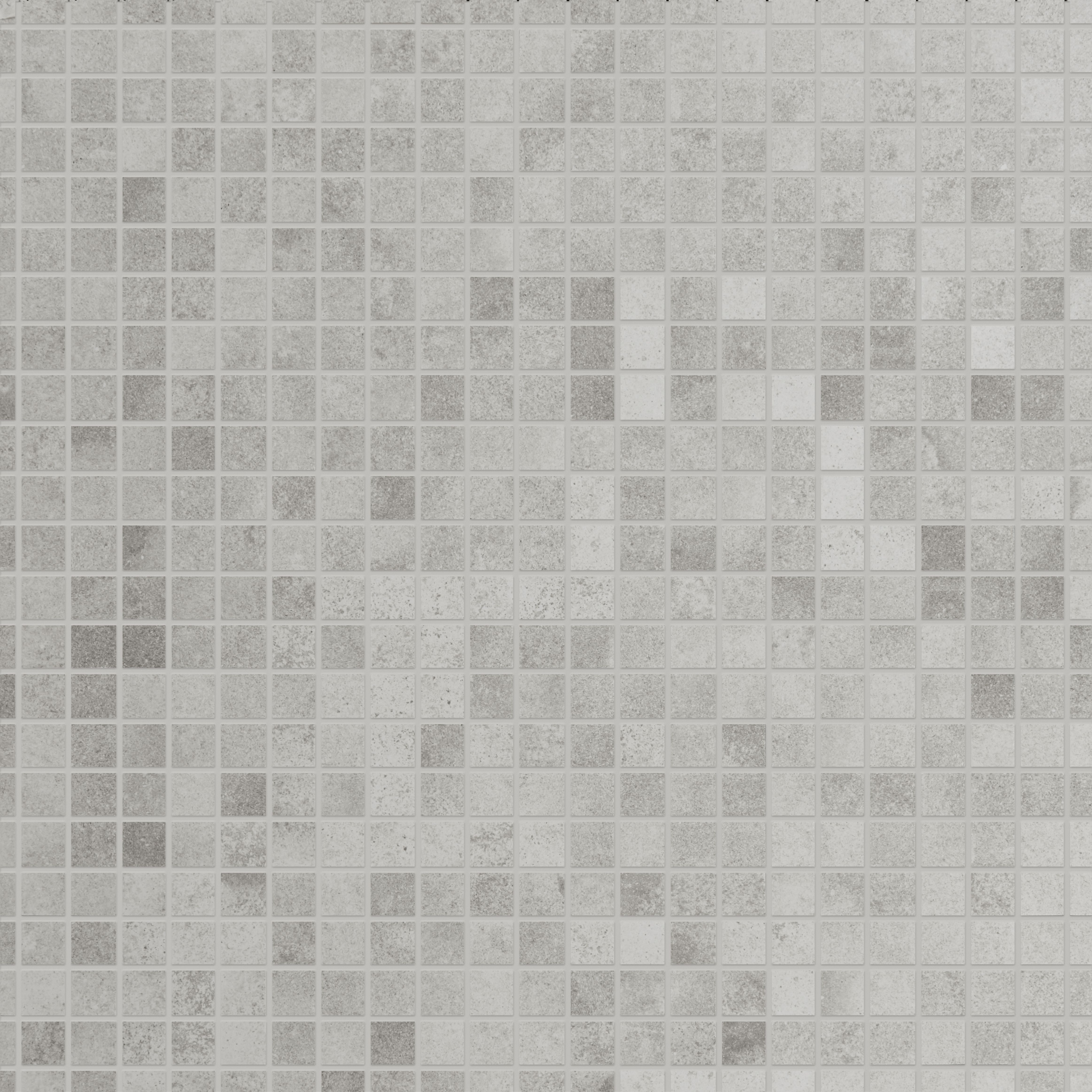 Shop Kontainer Light grey Matt Concrete effect Mosaic Porcelain 5x5 ...