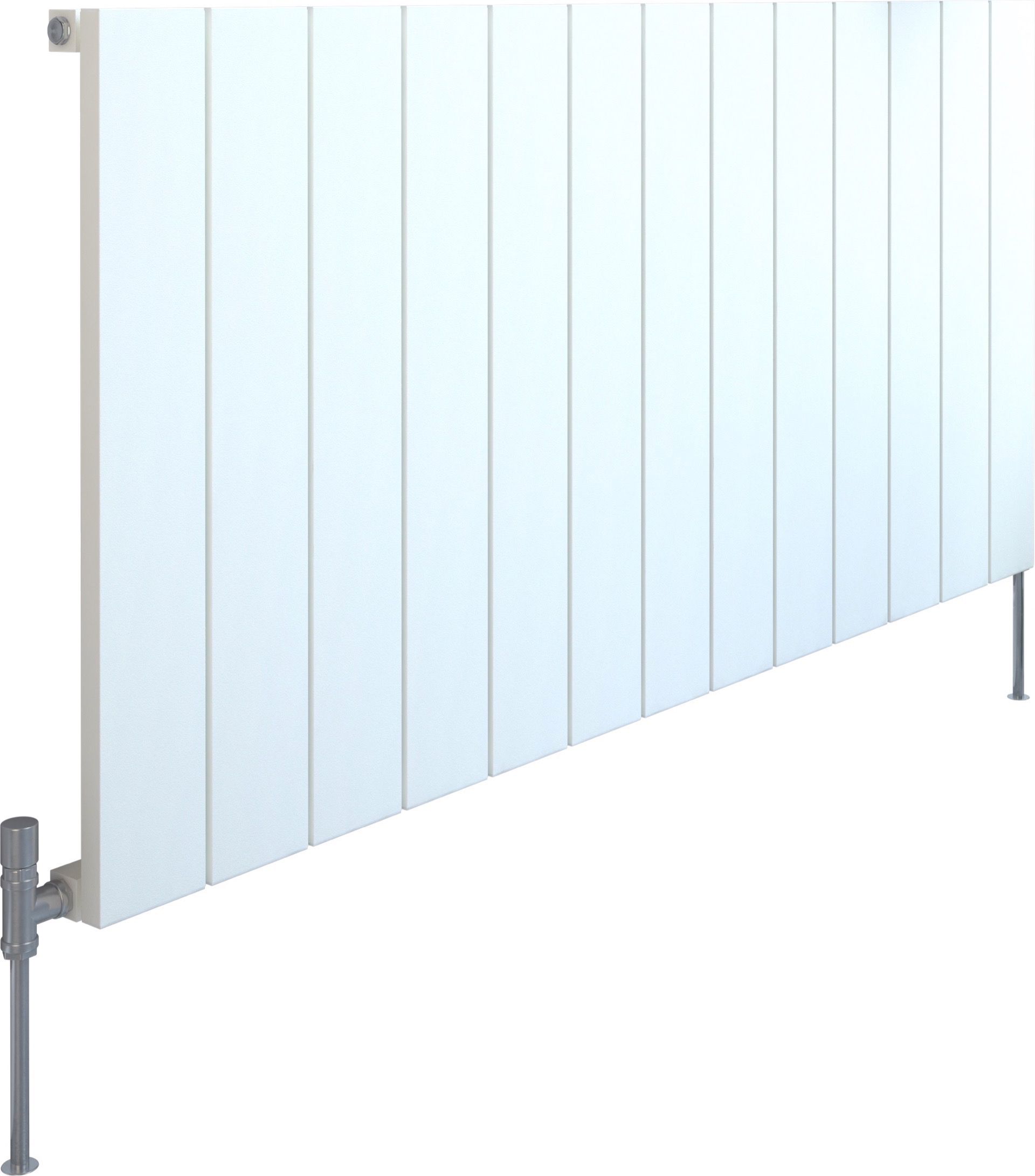 Kudox AluLite White Horizontal Designer Radiator, (W)1230mm x (H)600mm ...