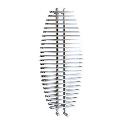 Kudox Sole Chrome effect Vertical Radiator, (W)600mm x (H)1300mm | DIY ...