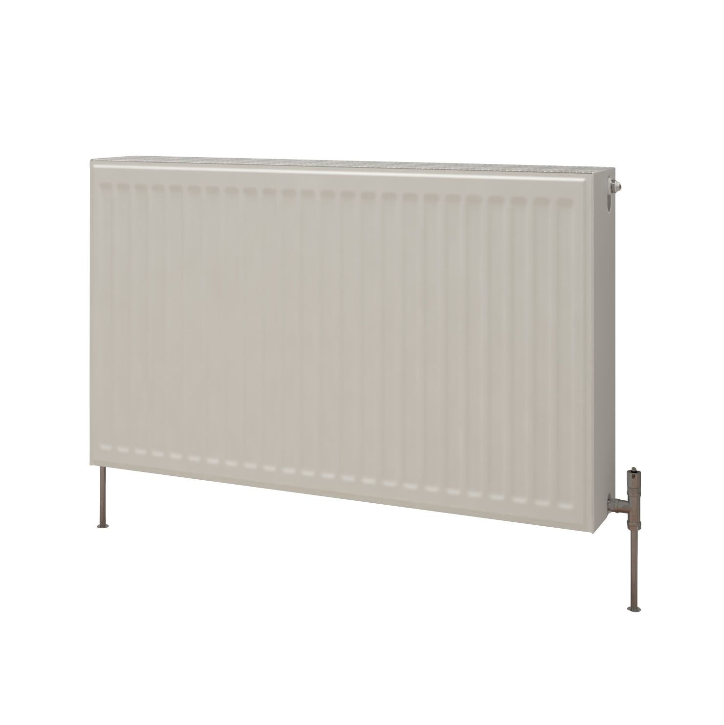 Kudox White Panel Radiator, (W)1100mm x (H)400mm