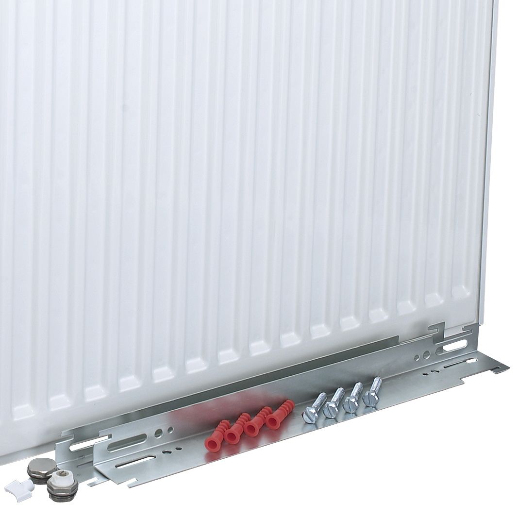 Kudox White Type 22 Double Panel Radiator, (W)1000mm x (H)600mm
