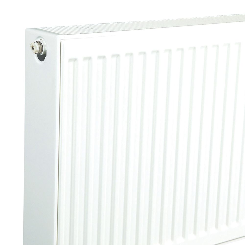 Kudox White Type 22 Double Panel Radiator, (W)1000mm x (H)600mm