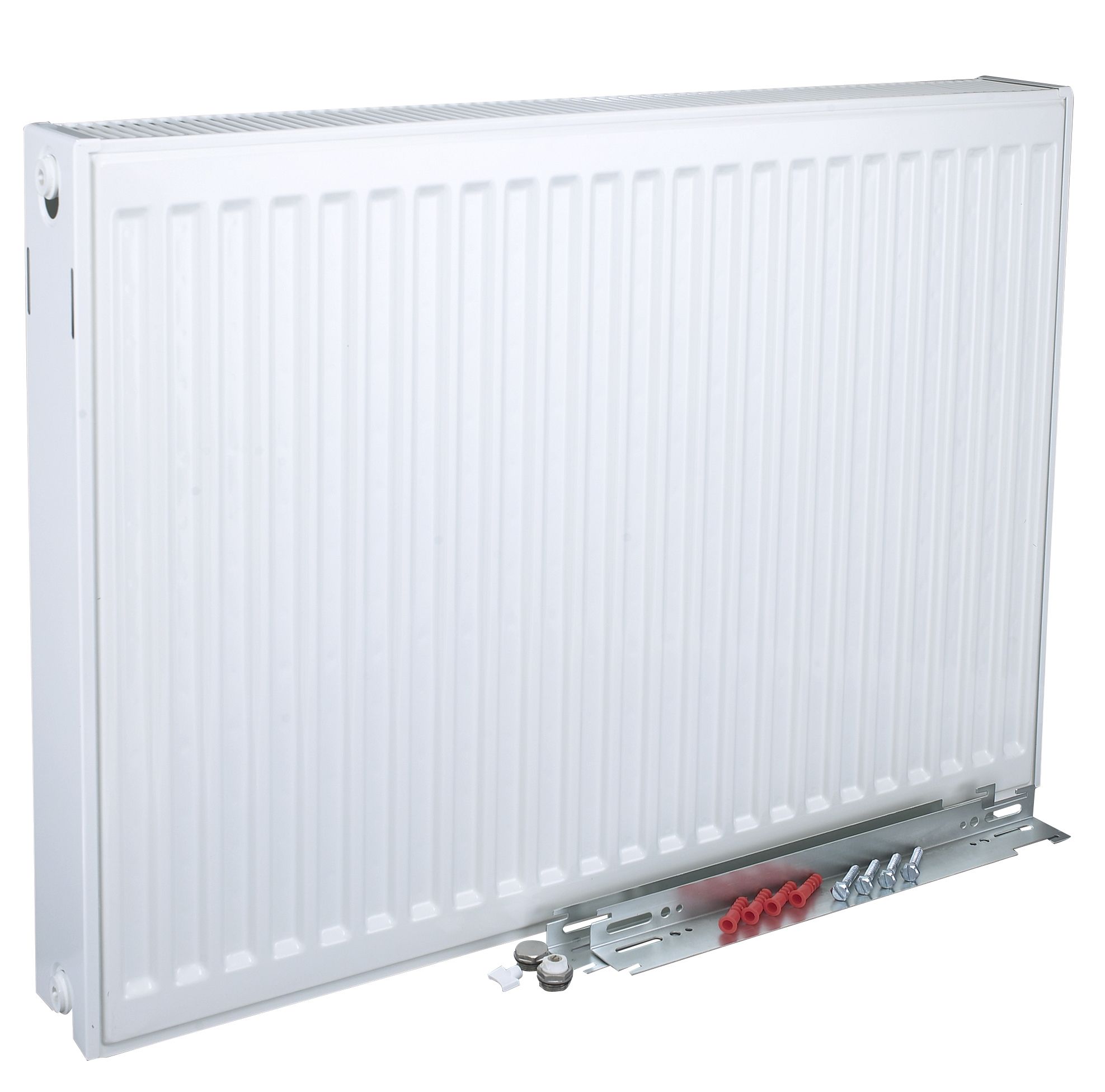 Kudox White Type 22 Double Panel Radiator, (W)1200mm x (H)600mm | DIY ...