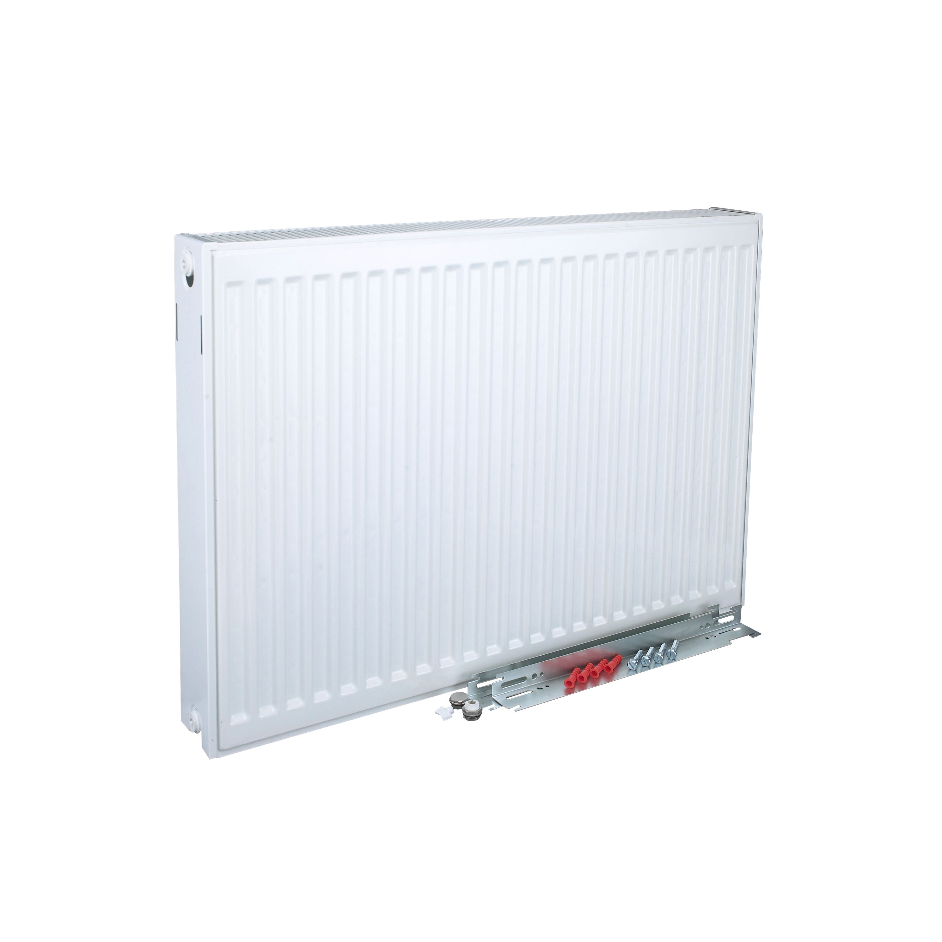 Kudox White Type 22 Double Panel Radiator, (W)1400mm x (H)300mm