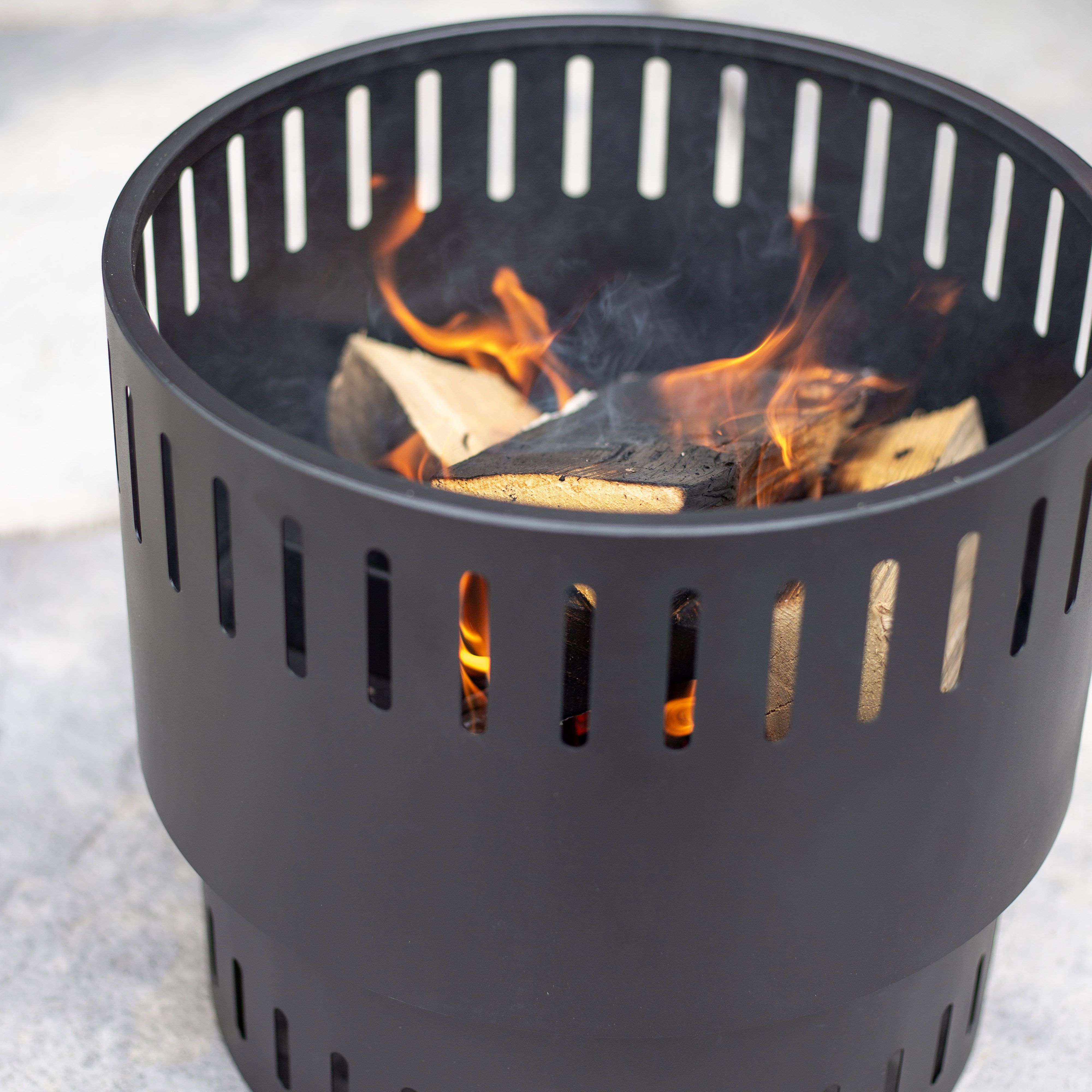 La Hacienda Acton Mini Steel Matt Black Fire basket