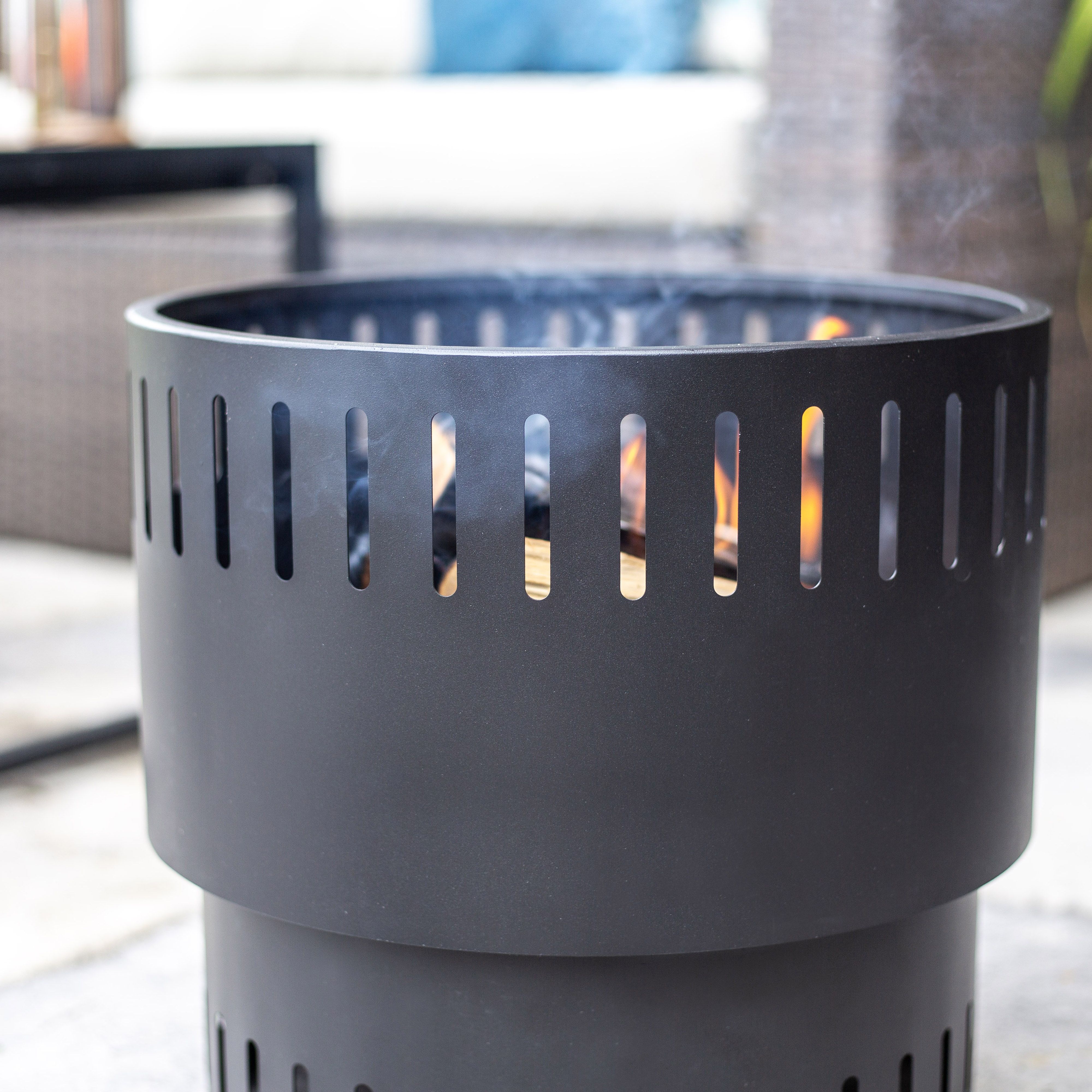 La Hacienda Acton Mini Steel Matt Black Fire basket