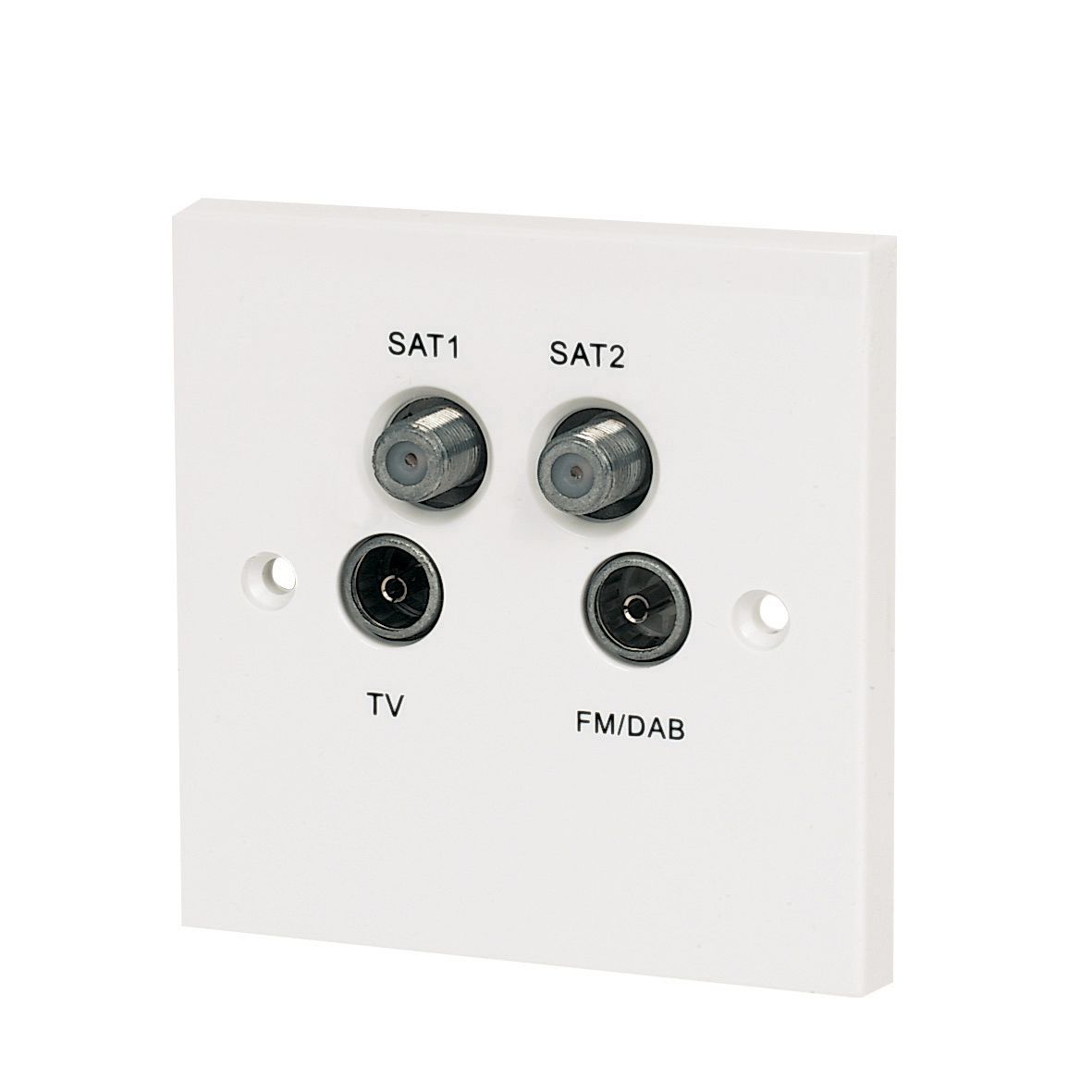Labgear White Coaxial socket