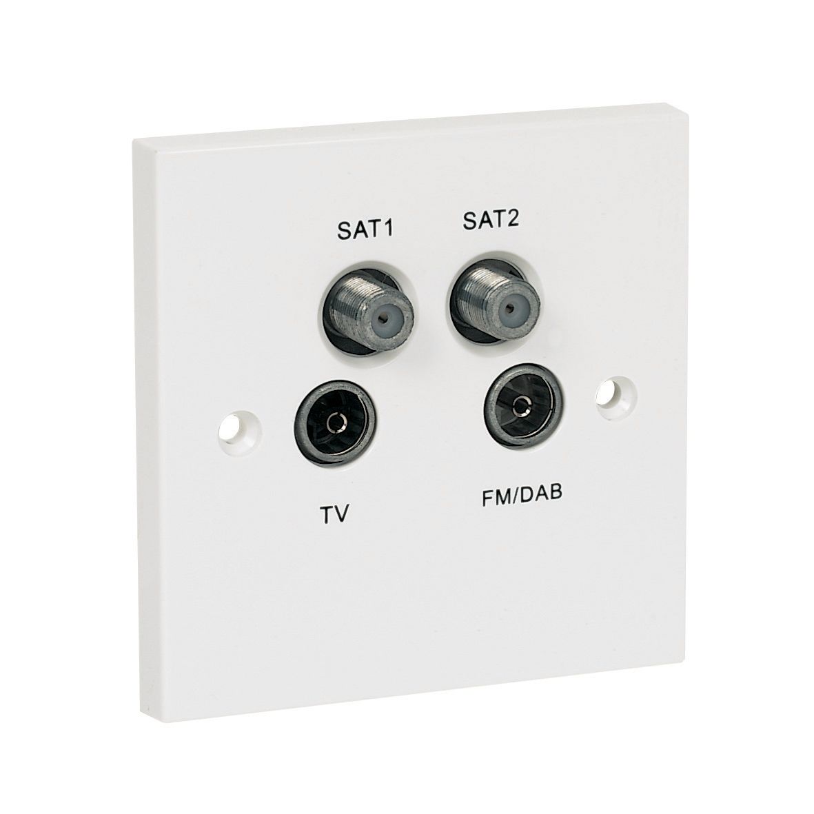 Labgear White Coaxial socket