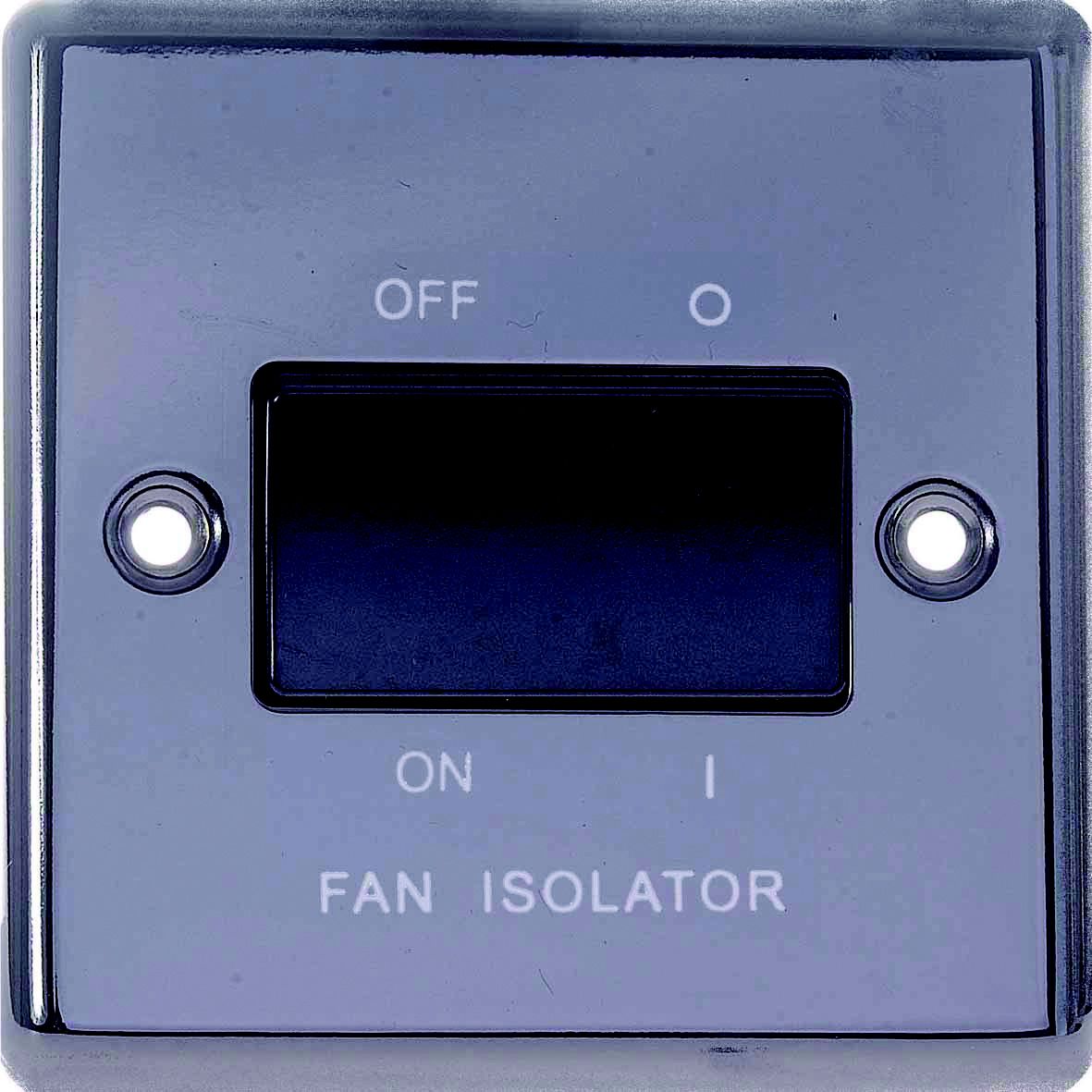 LAP 10A Raised rounded Control switch Nickel effect