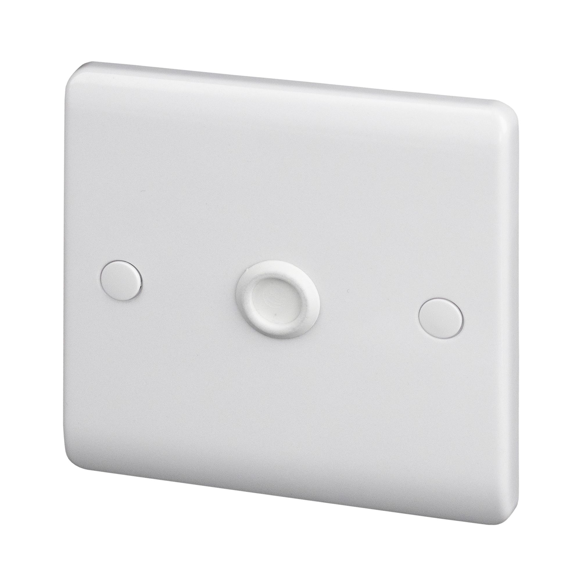 LAP 25A White 1 gang Gloss Plastic Flex outlet White